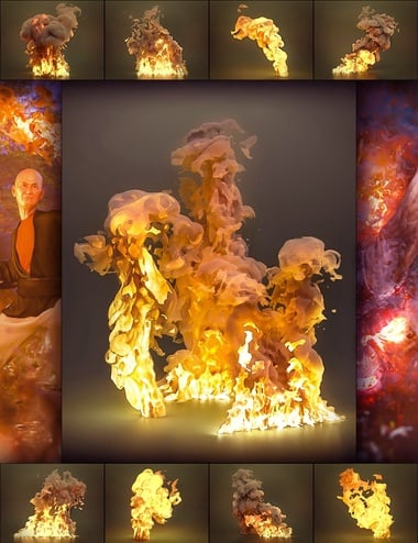 Pyromantix - Simple Volumetric Fire Mega Pack | Daz 3D