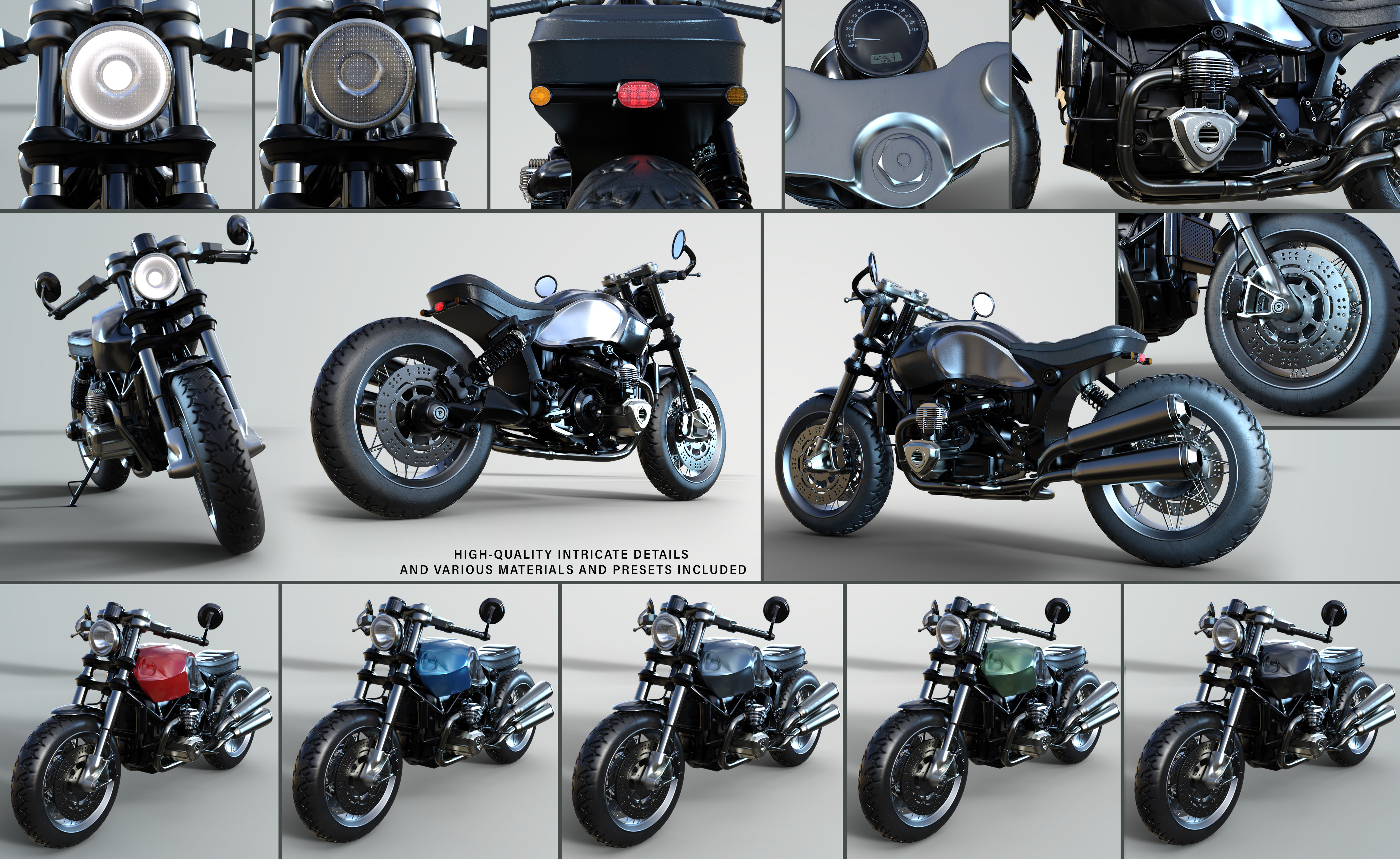 Z Modern Roadster Motorbike and Poses | Daz 3D