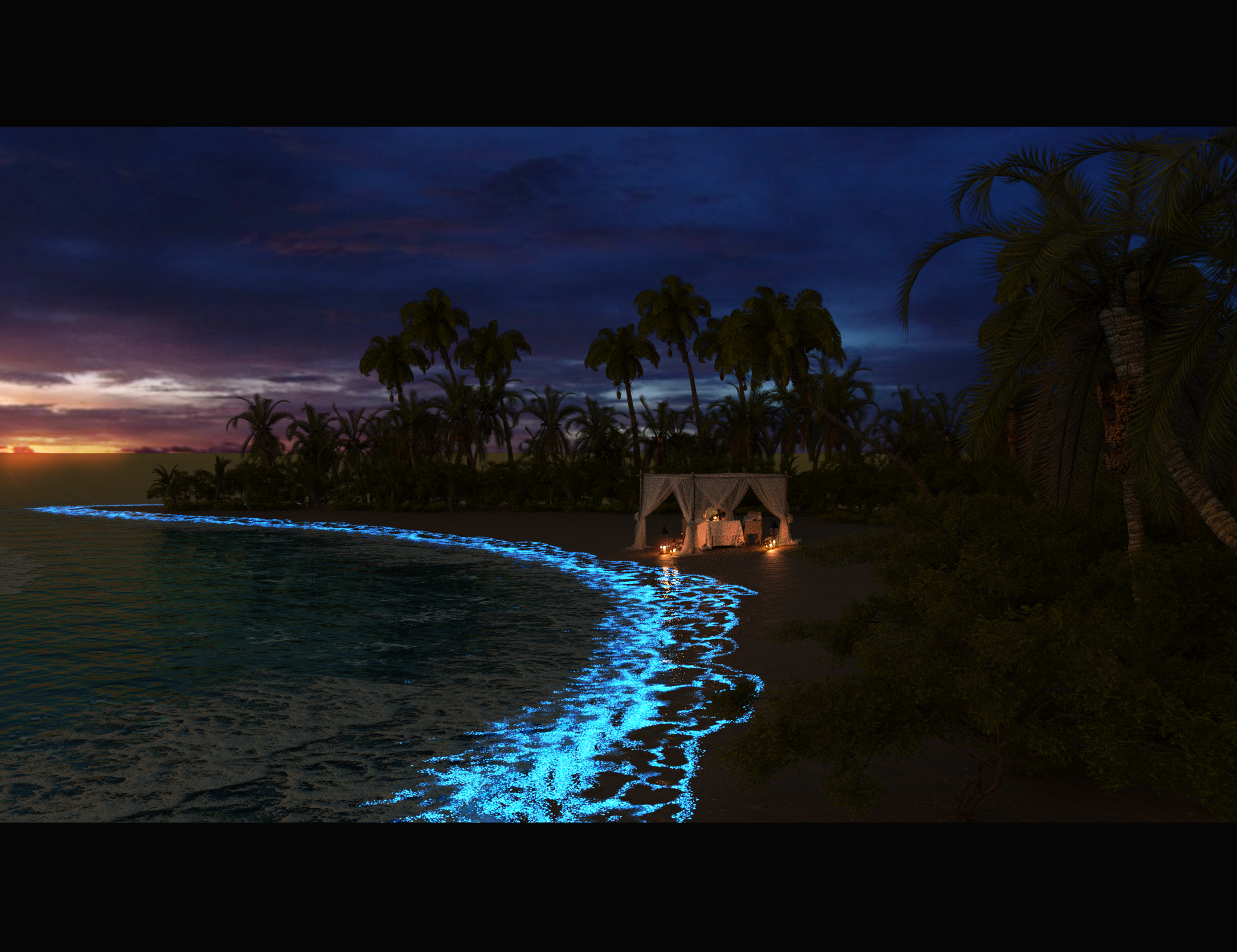 Glowing Beach | Daz 3D