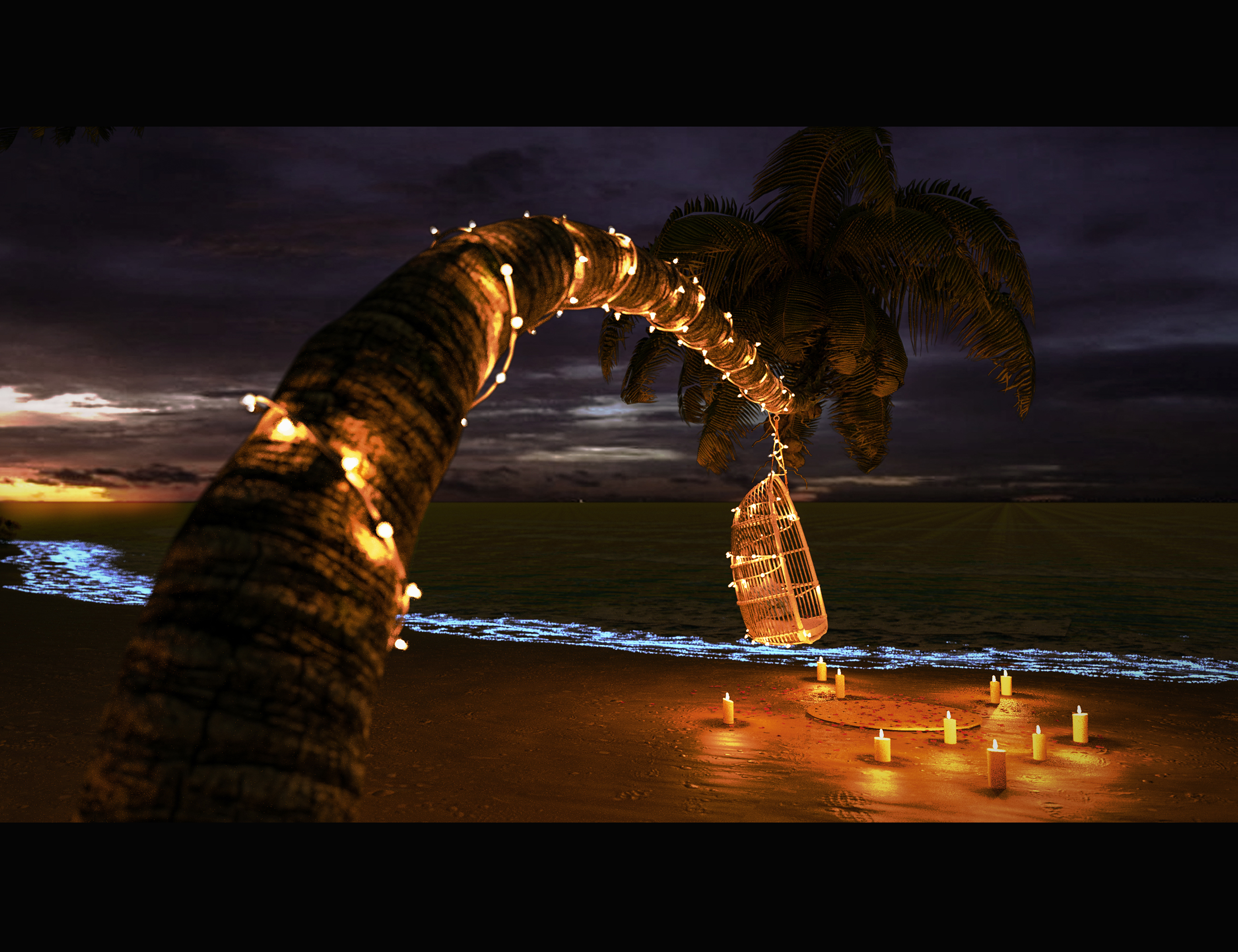 Glowing Beach Props | Daz 3D