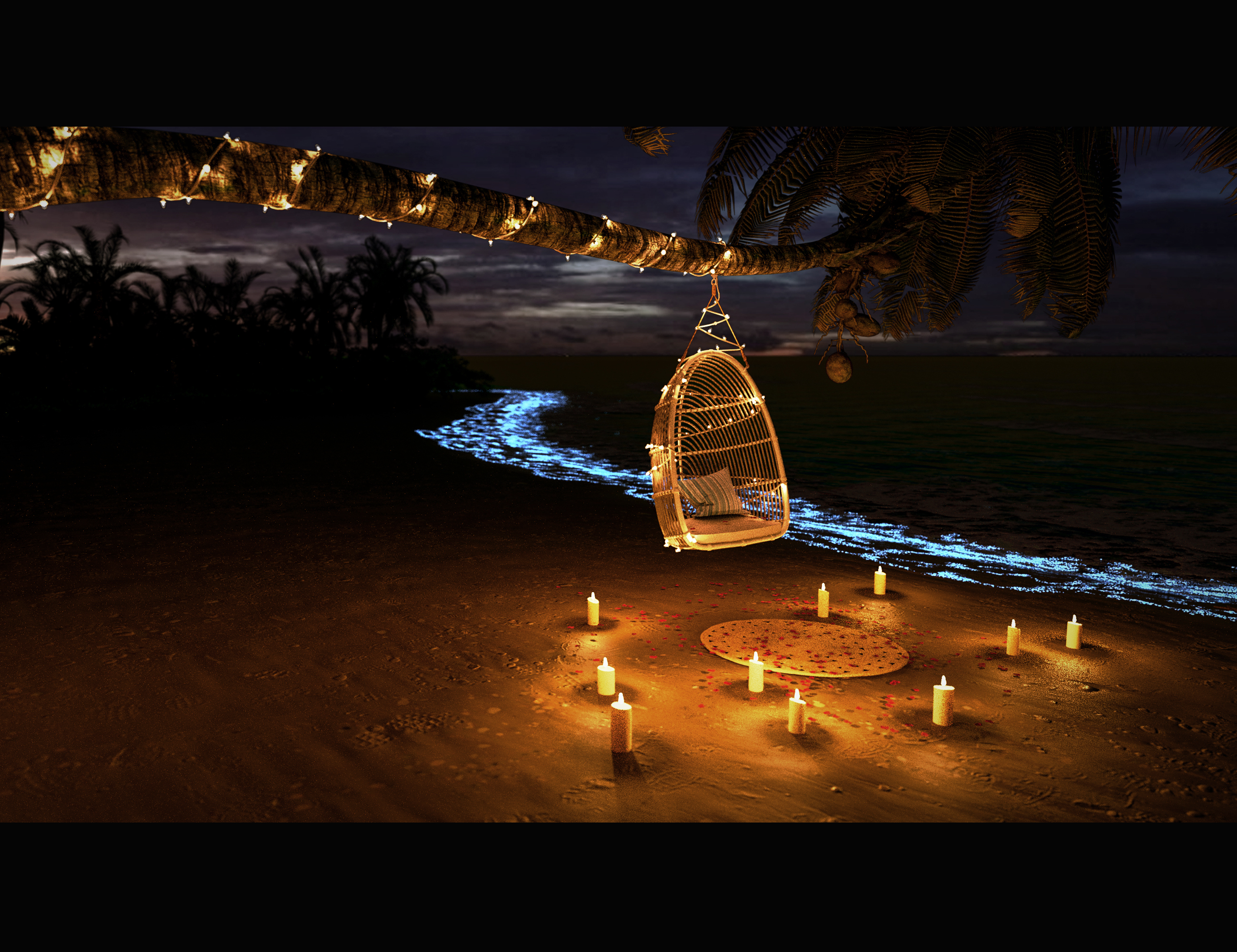 Glowing Beach Props | Daz 3D
