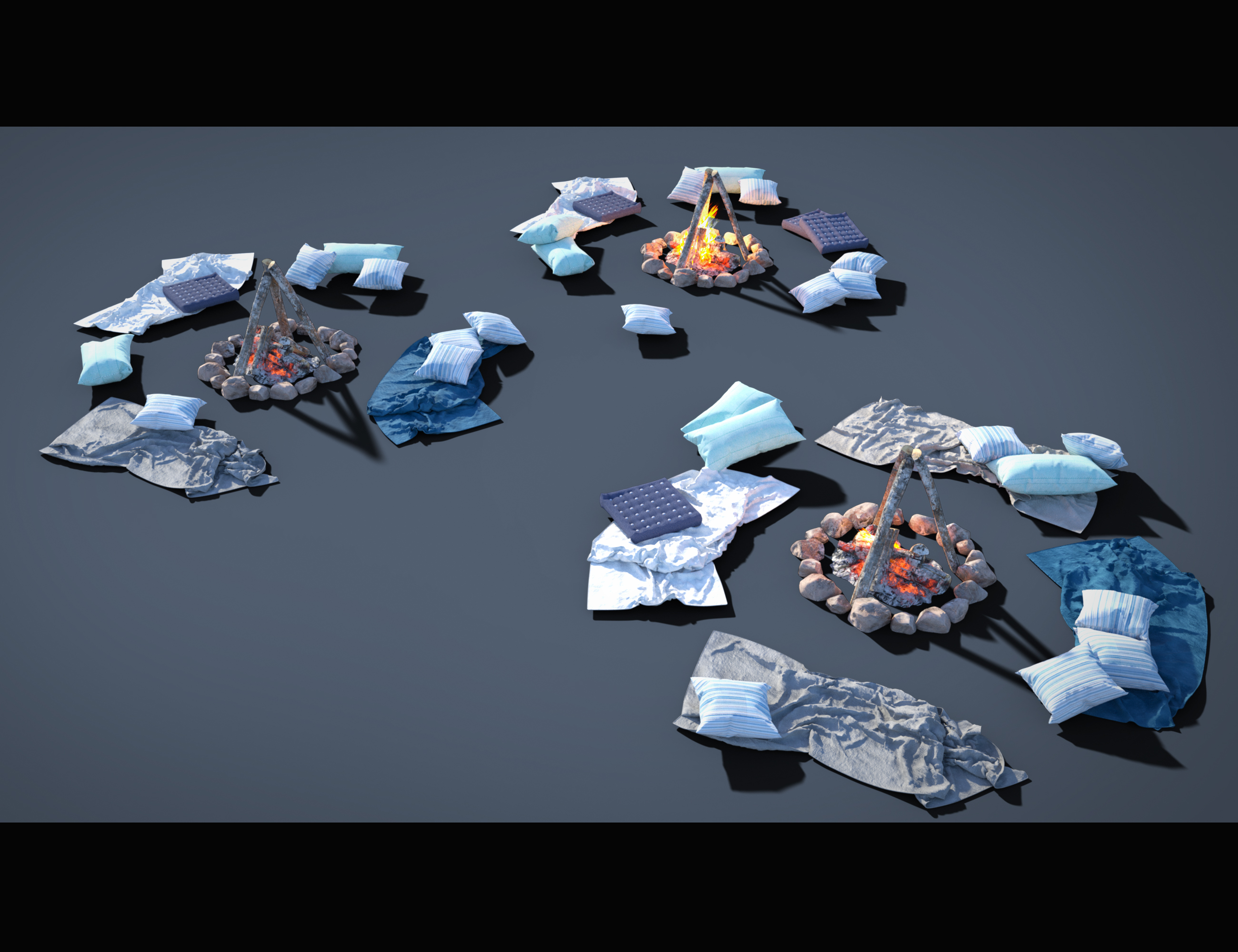 Glowing Beach Props | Daz 3D