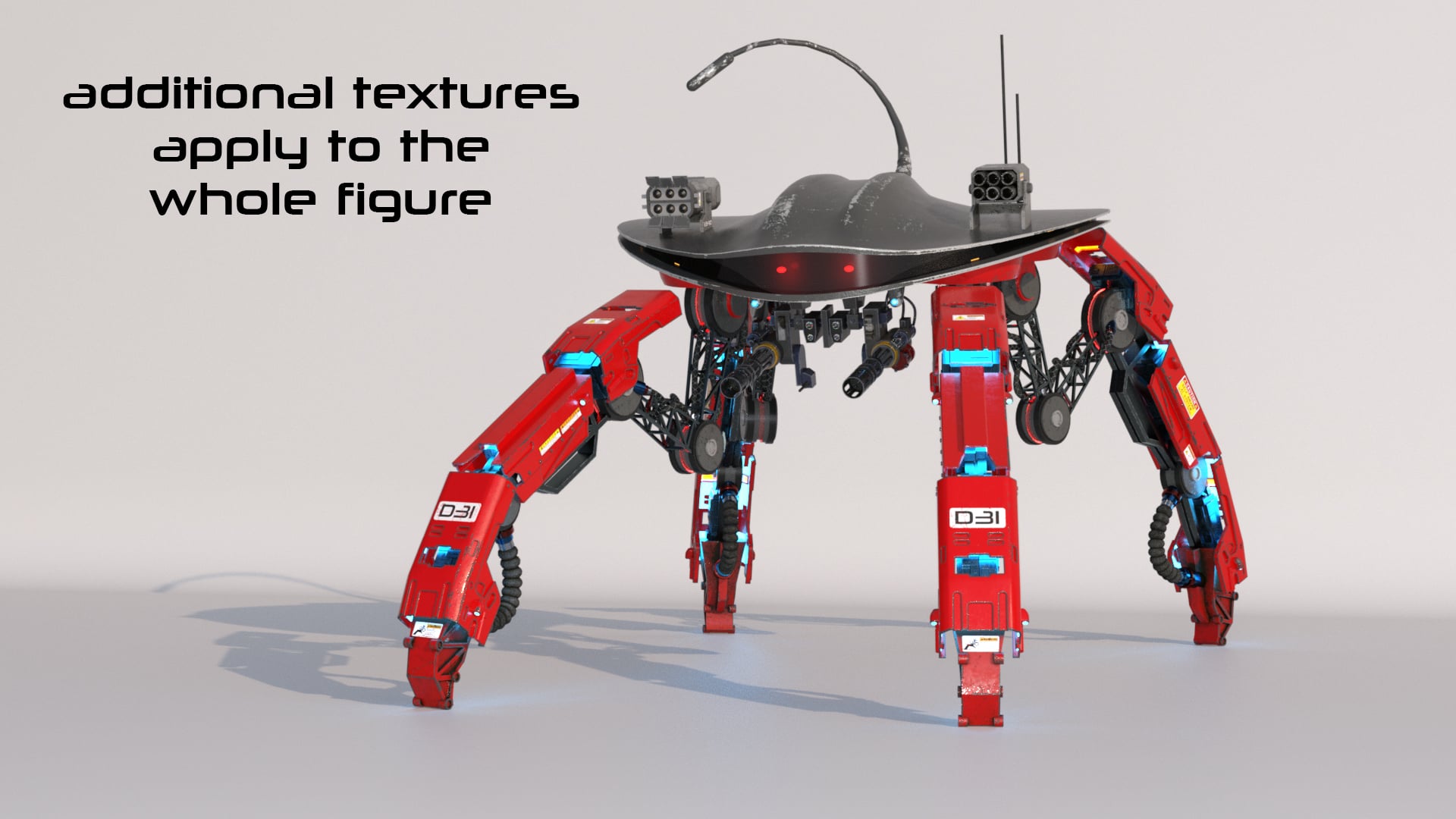 D-31 Surveillance Drone Texture Pack | Daz 3D