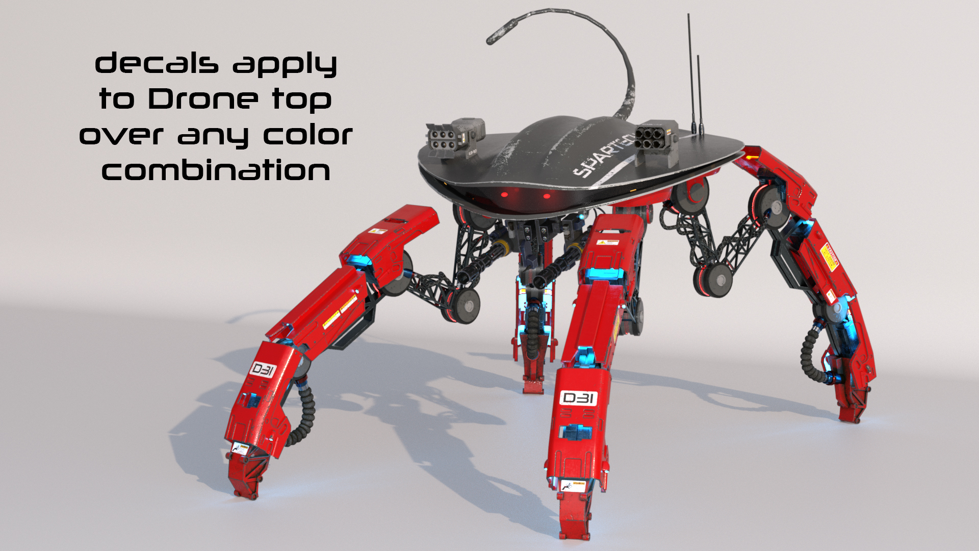 D-31 Surveillance Drone Texture Pack | Daz 3D