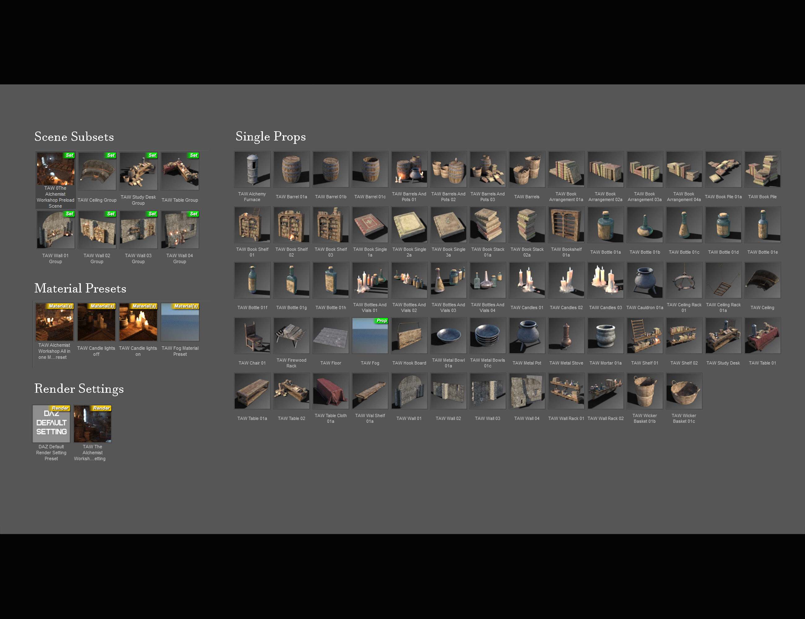 The Alchemist Workshop Bundle | Daz 3D