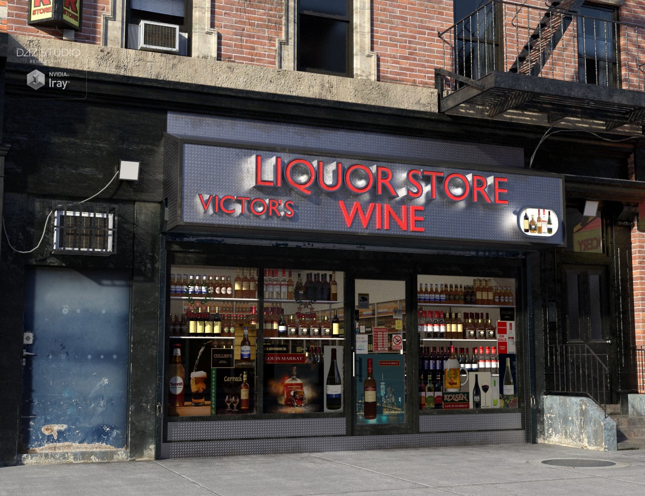 New York Bodega Liquor Store | Daz 3D