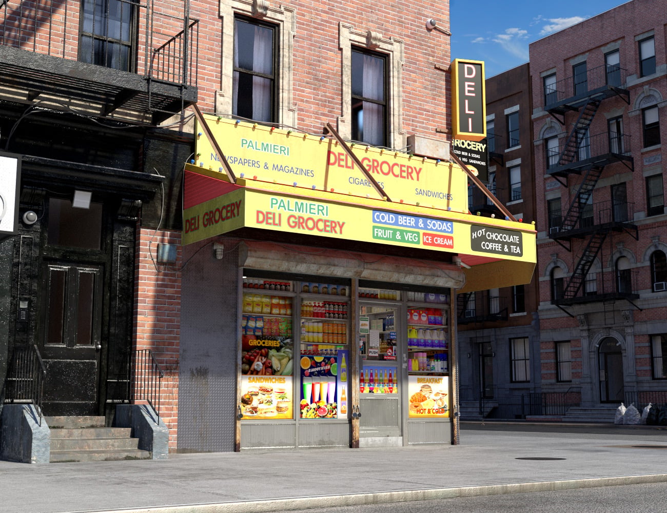 New York Bodega Liquor Store | Daz 3D