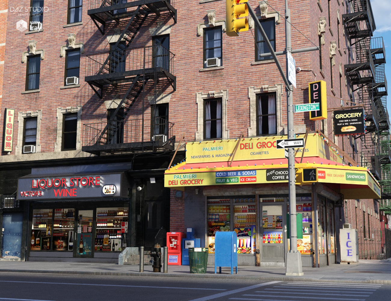 New York Bodega Liquor Store | Daz 3D