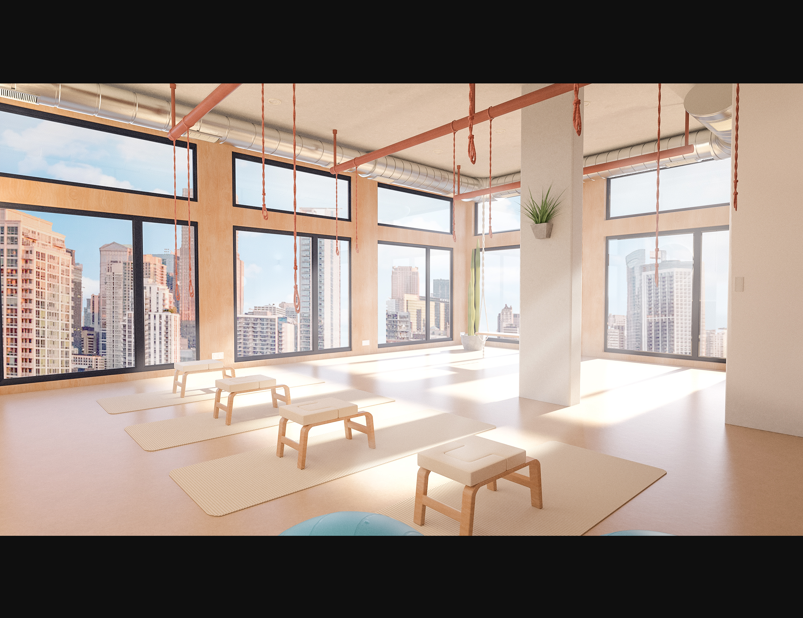 Yoga Club Classroom | Daz 3D