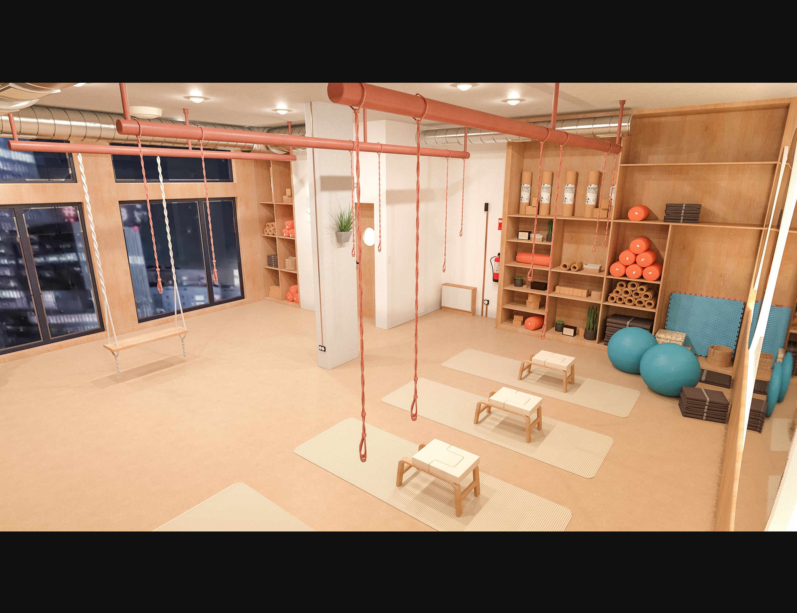 Yoga Club Classroom | Daz 3D