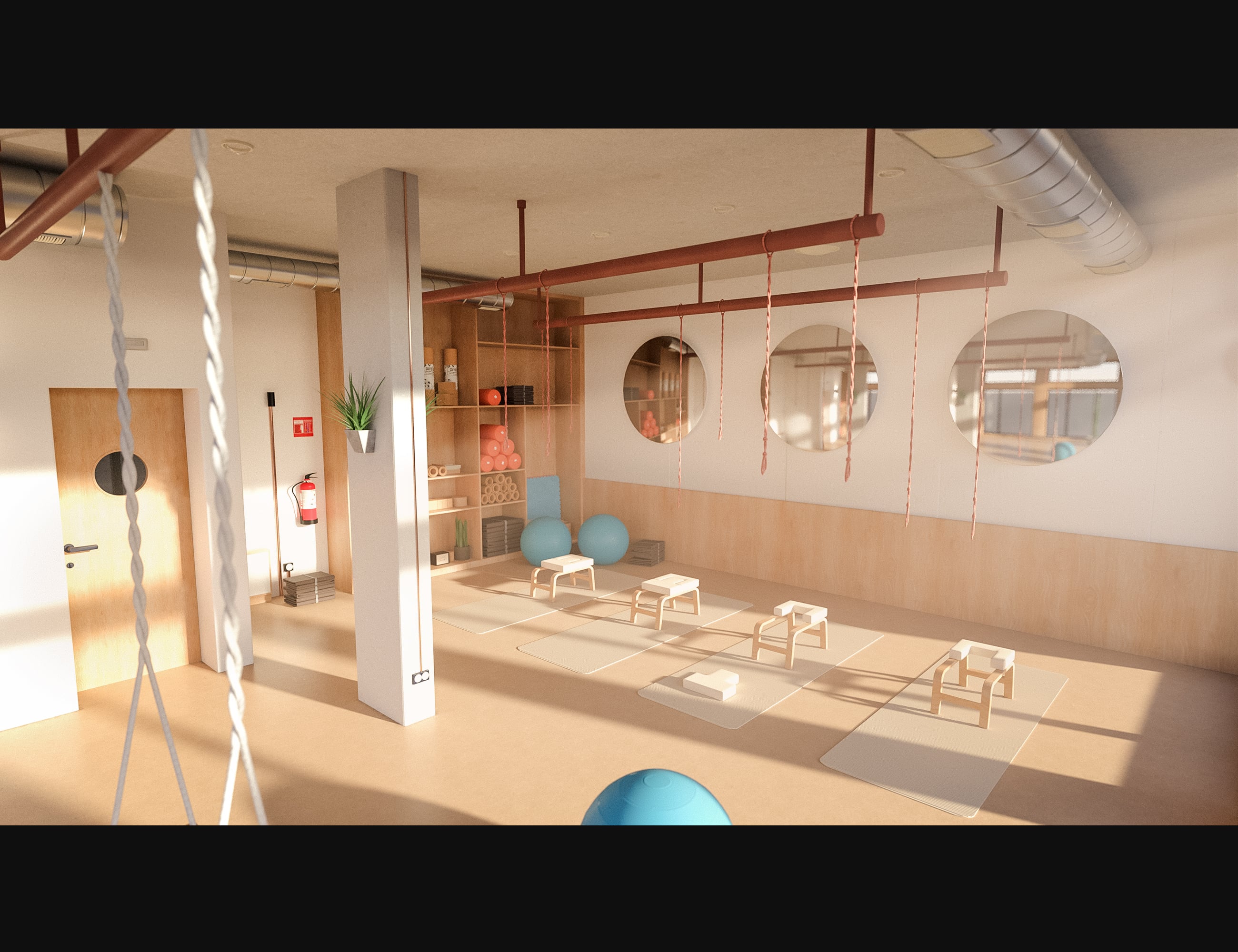 Yoga Club Classroom | Daz 3D