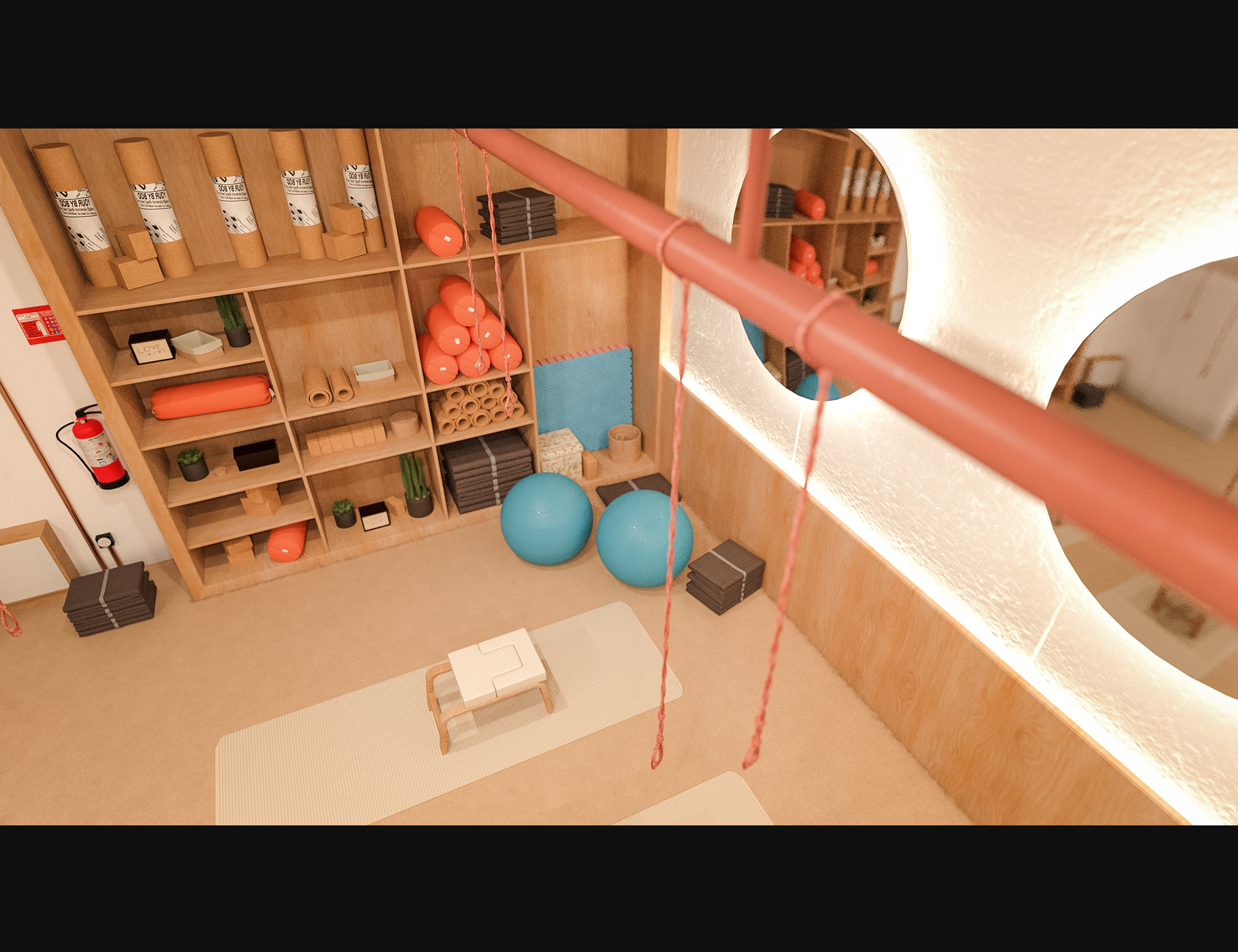 Yoga Club Classroom | Daz 3D