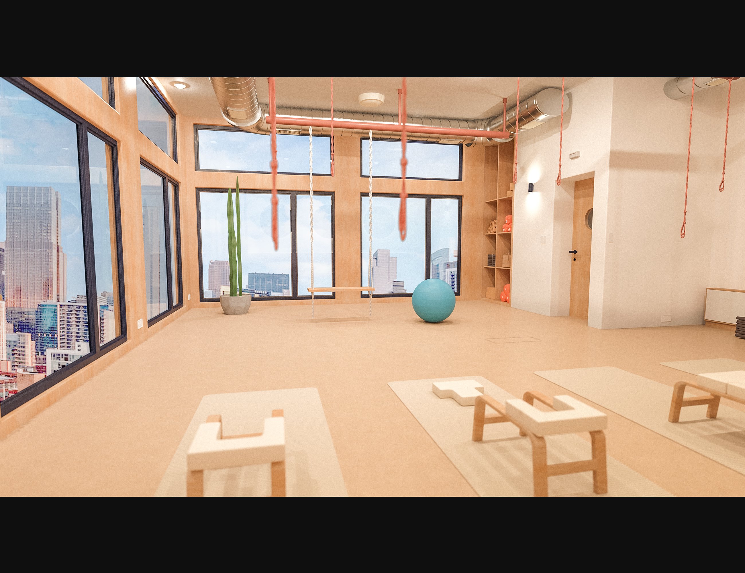 Yoga Club Classroom | Daz 3D