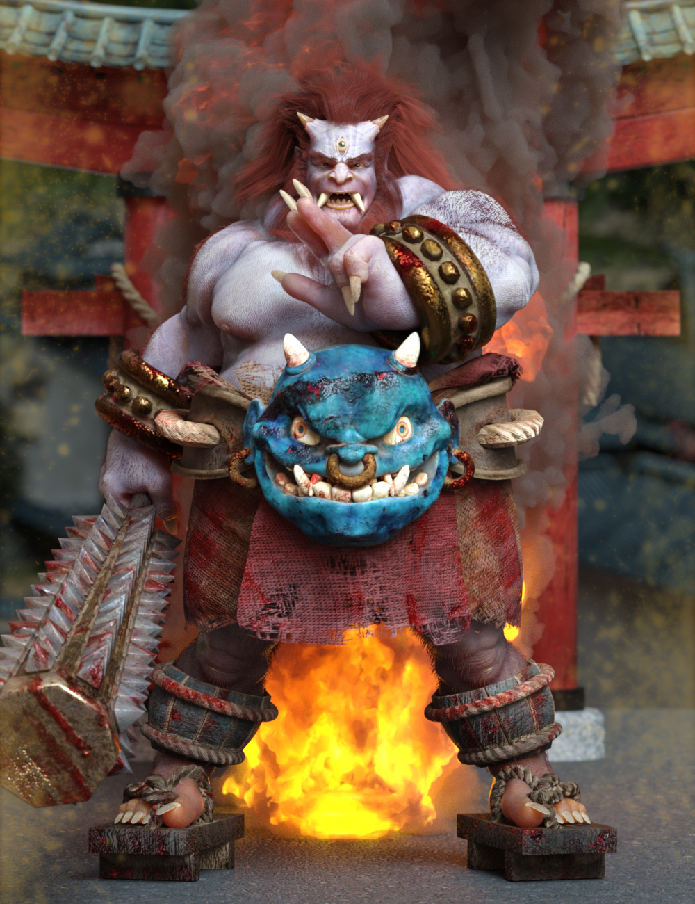 Oni Warrior Bundle | Daz 3D