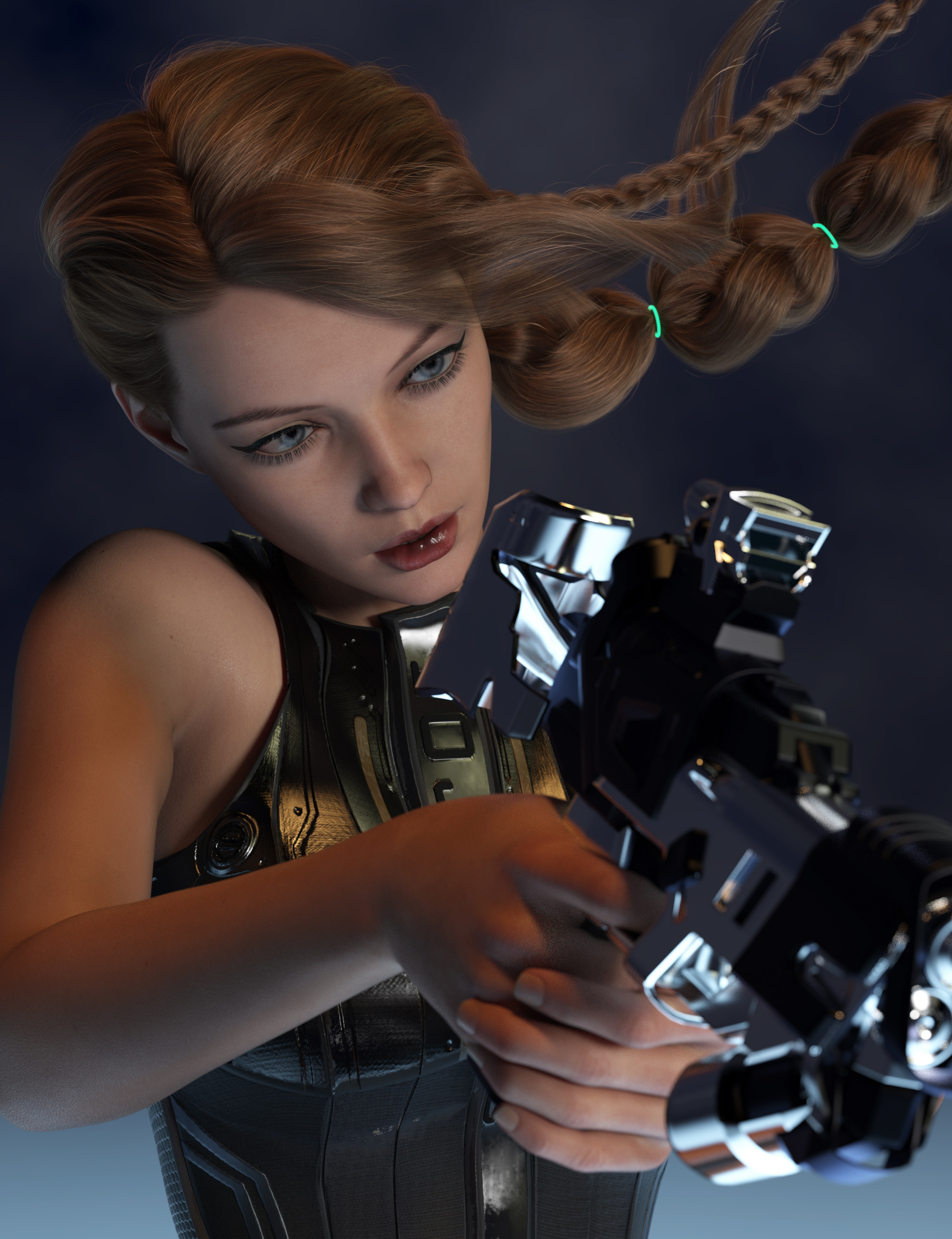 RY Xara Character, Hair, and Render Bundle | Daz 3D