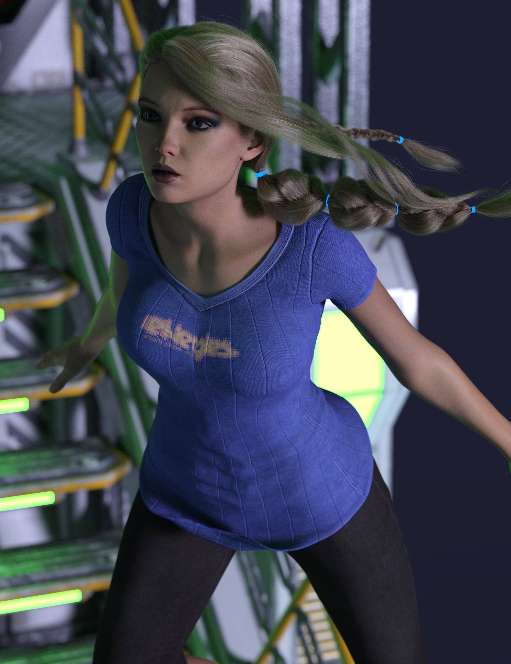 RY Xara Character, Hair, and Render Bundle | Daz 3D