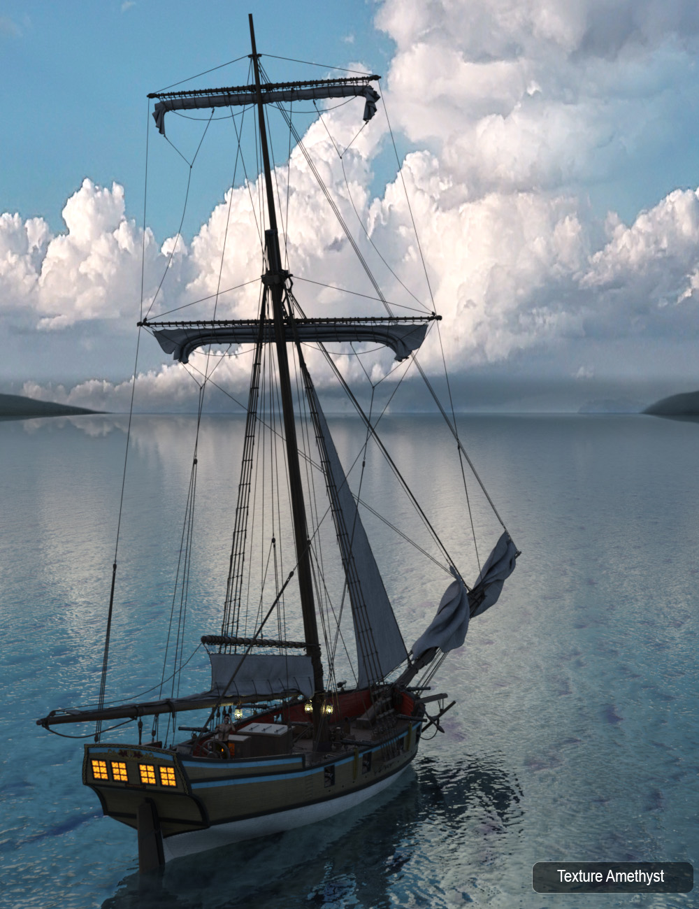 Armed Virginia Sloop | Daz 3D