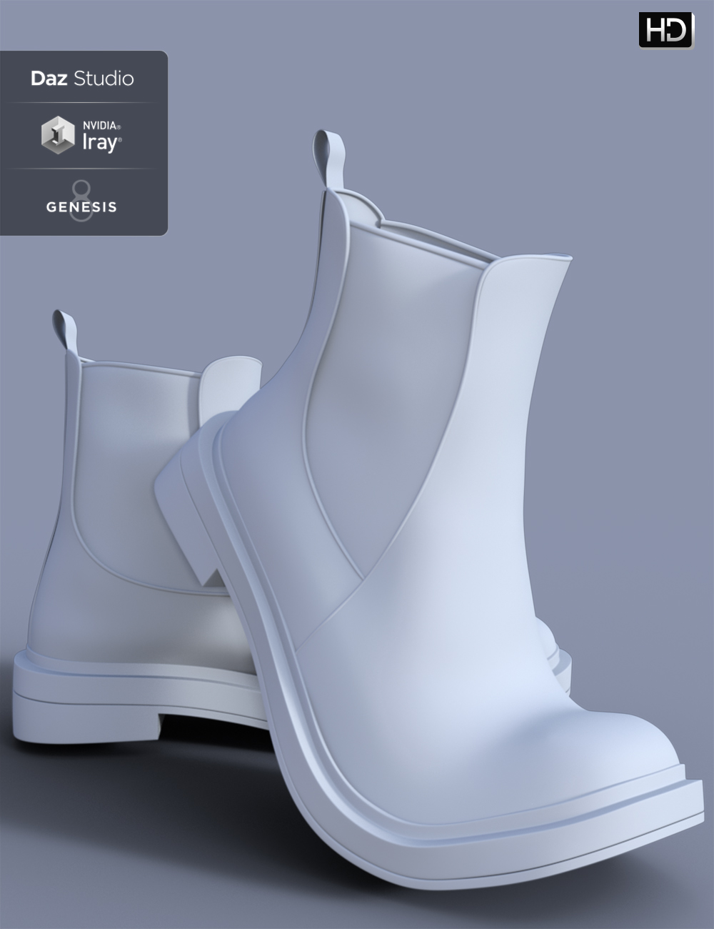 Fashion Basics: Chelsea Boots for Genesis 8.1 | Daz 3D