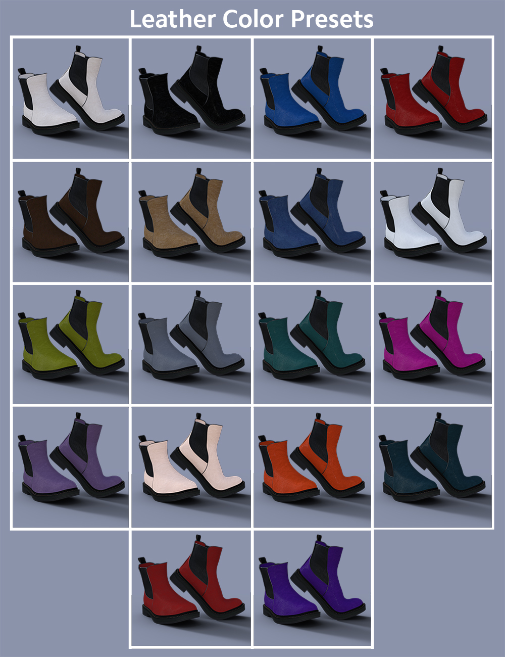 Fashion Basics: Chelsea Boots for Genesis 8.1 | Daz 3D