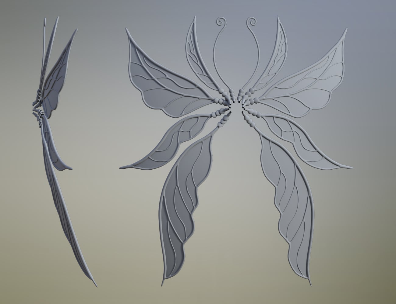 Fay Wings for Genesis 8 | Daz 3D