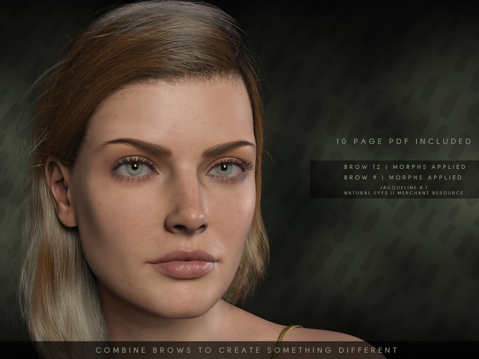 Beautiful Brows II Merchant Resource for Genesis 8 and Genesis 8.1 ...