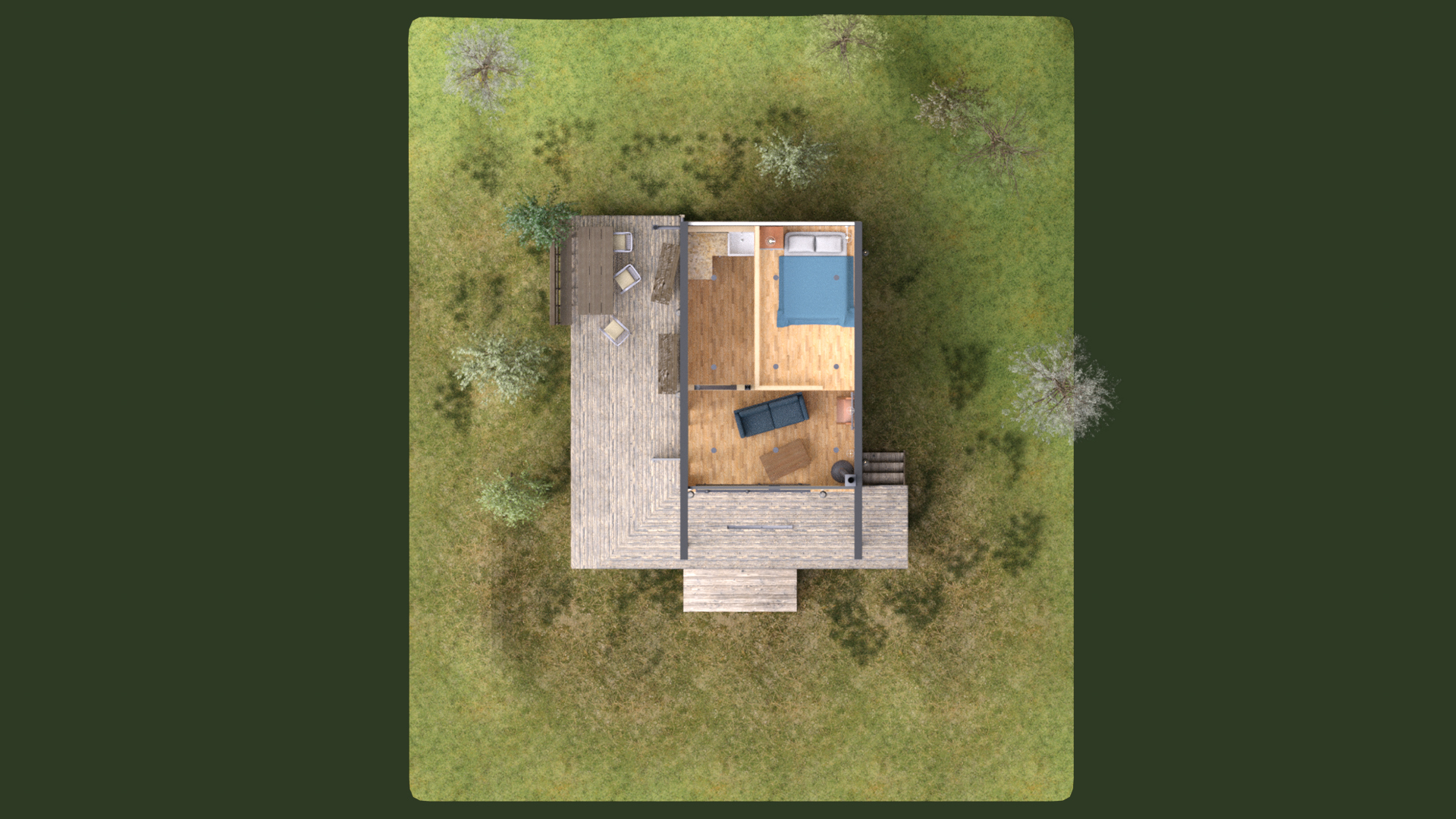 Hill Top Cabin | Daz 3D