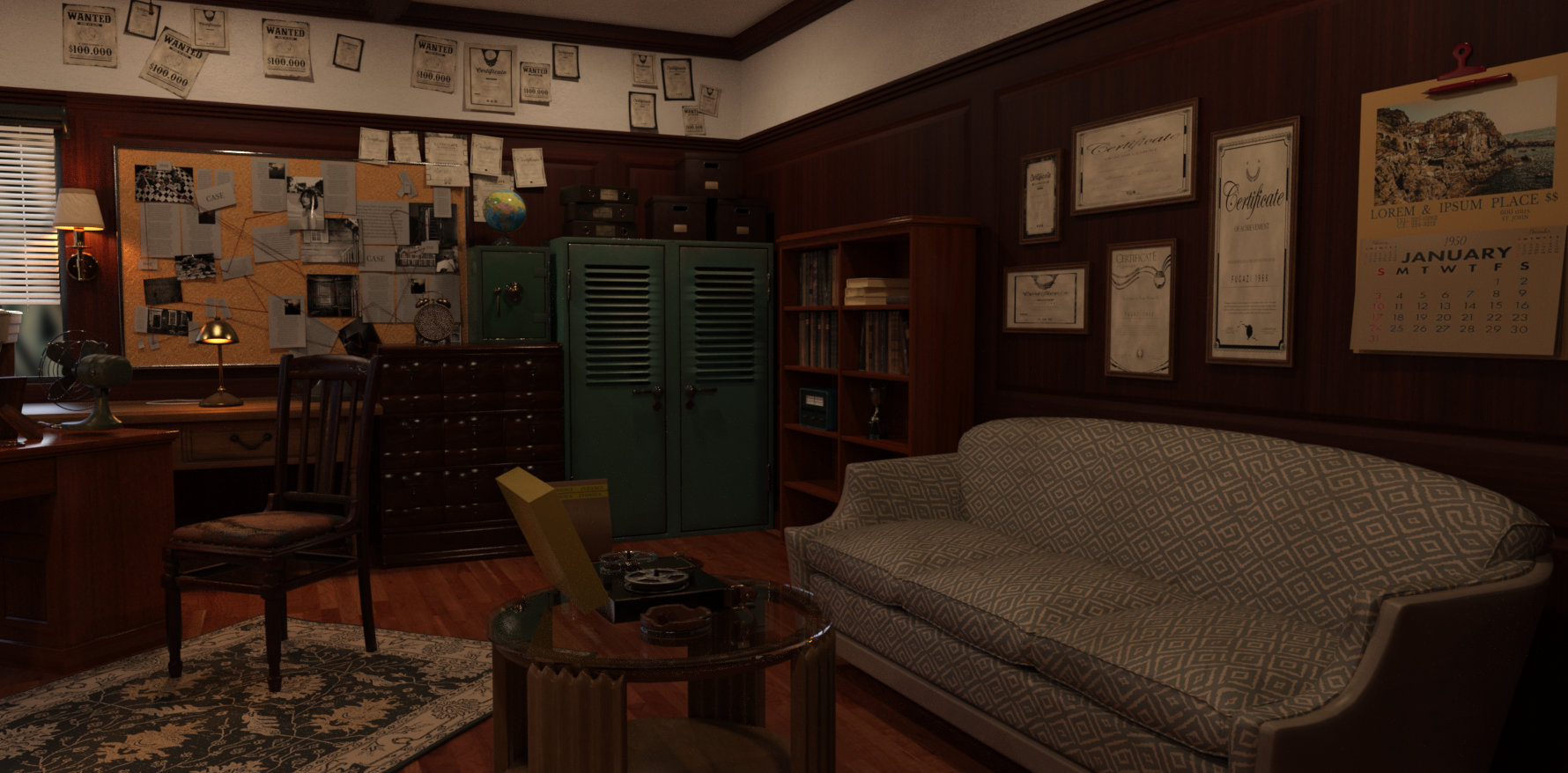 FG Detective Room | Daz 3D