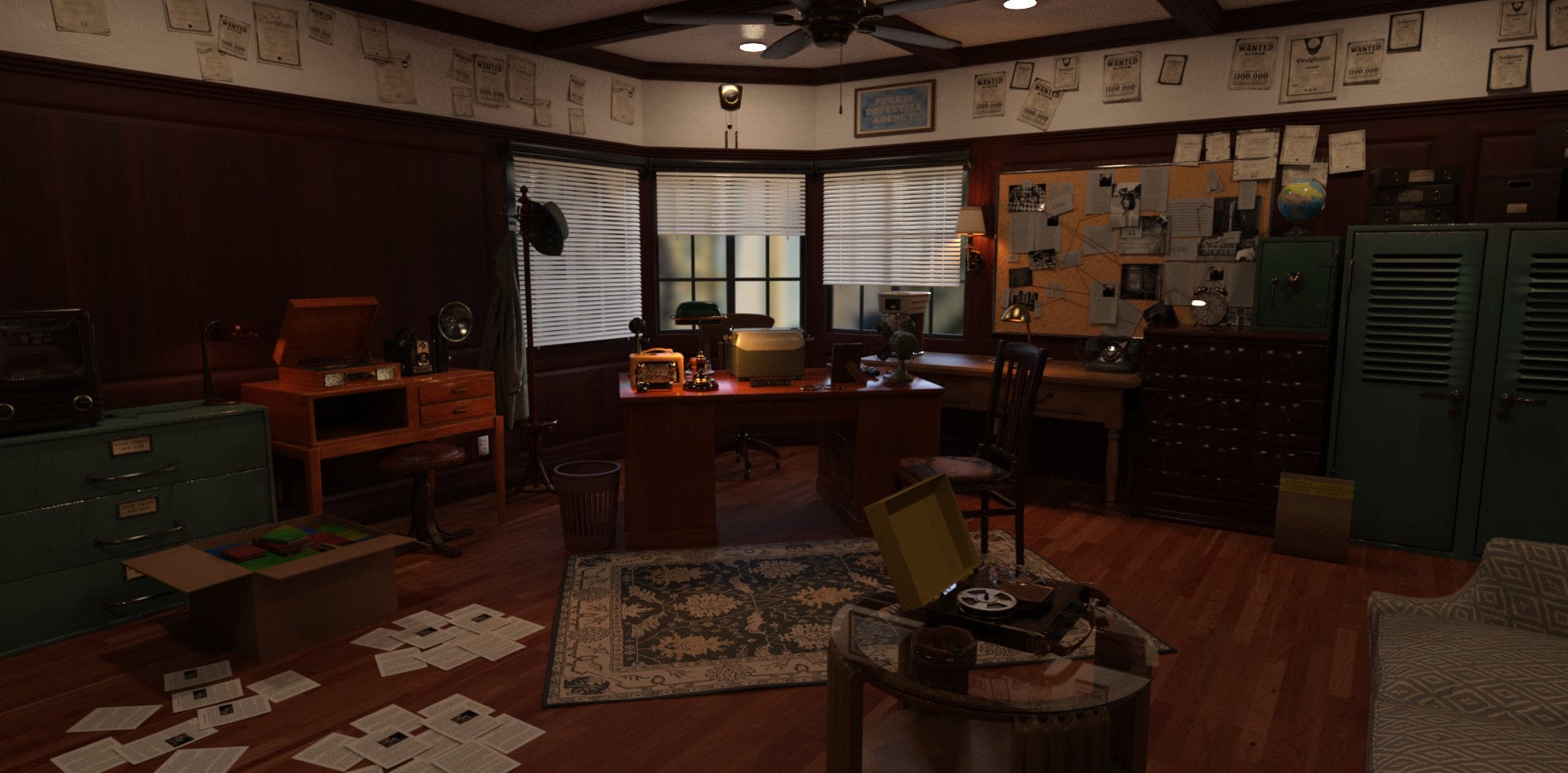FG Detective Room | Daz 3D