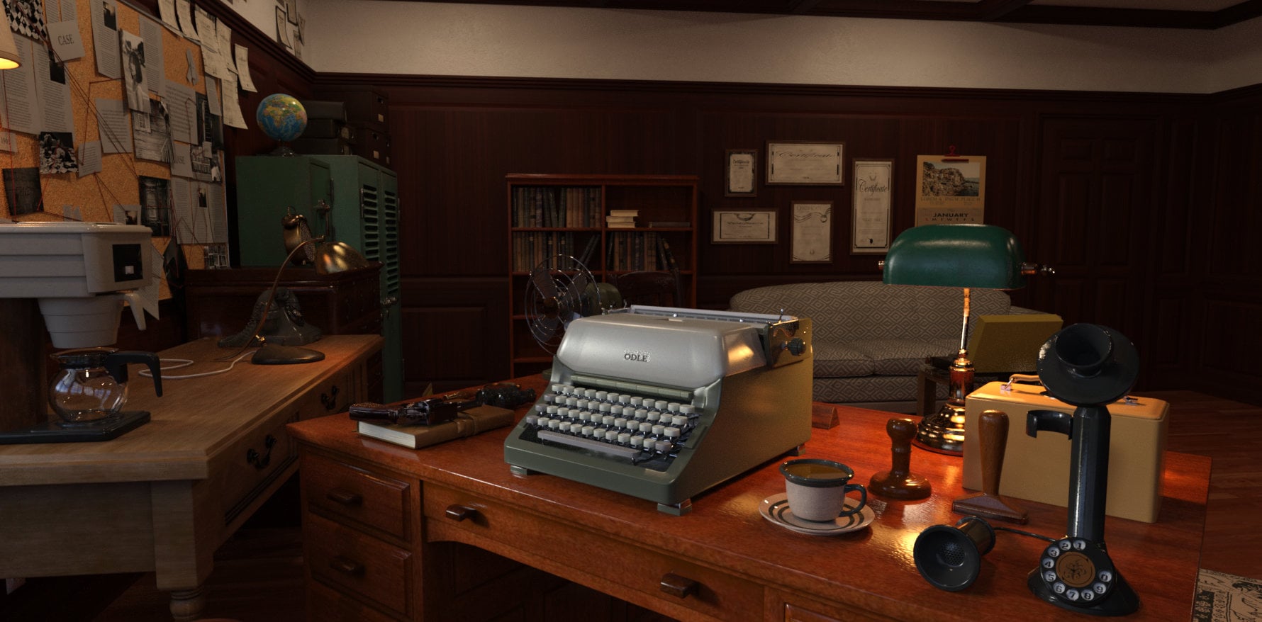 FG Detective Room | Daz 3D