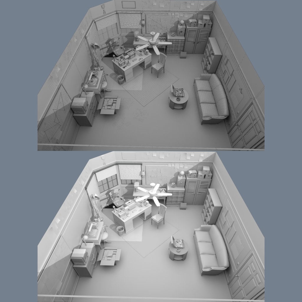 FG Detective Room | Daz 3D