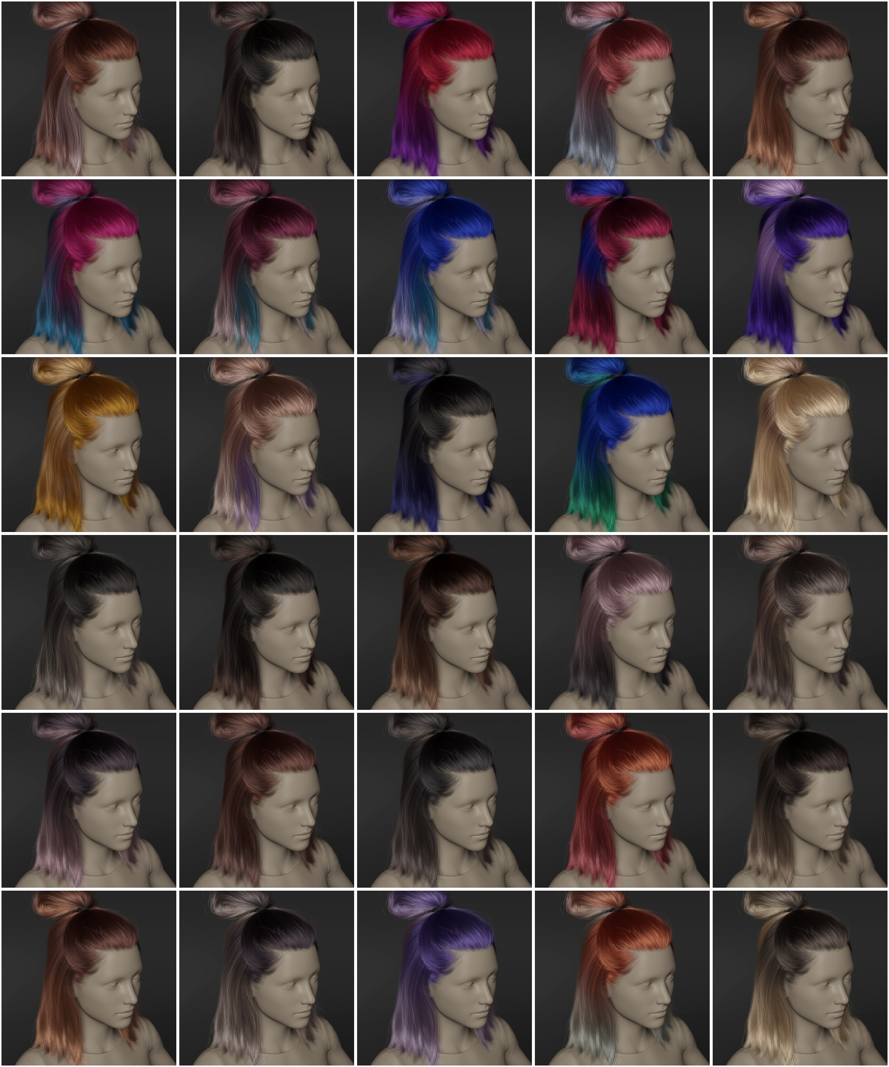 2021-15 Hair Texture Expansion | Daz 3D