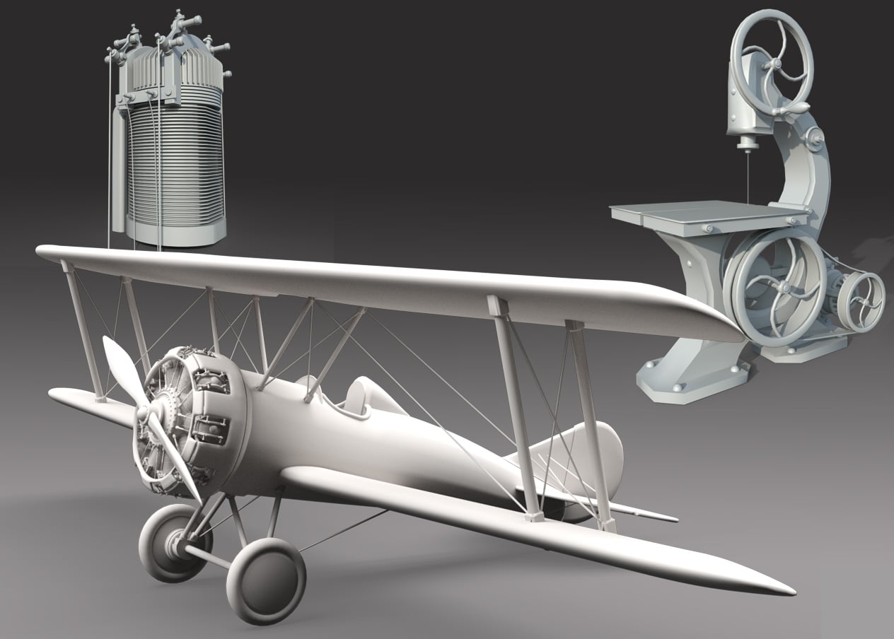Aircraft Hangar | Daz 3D