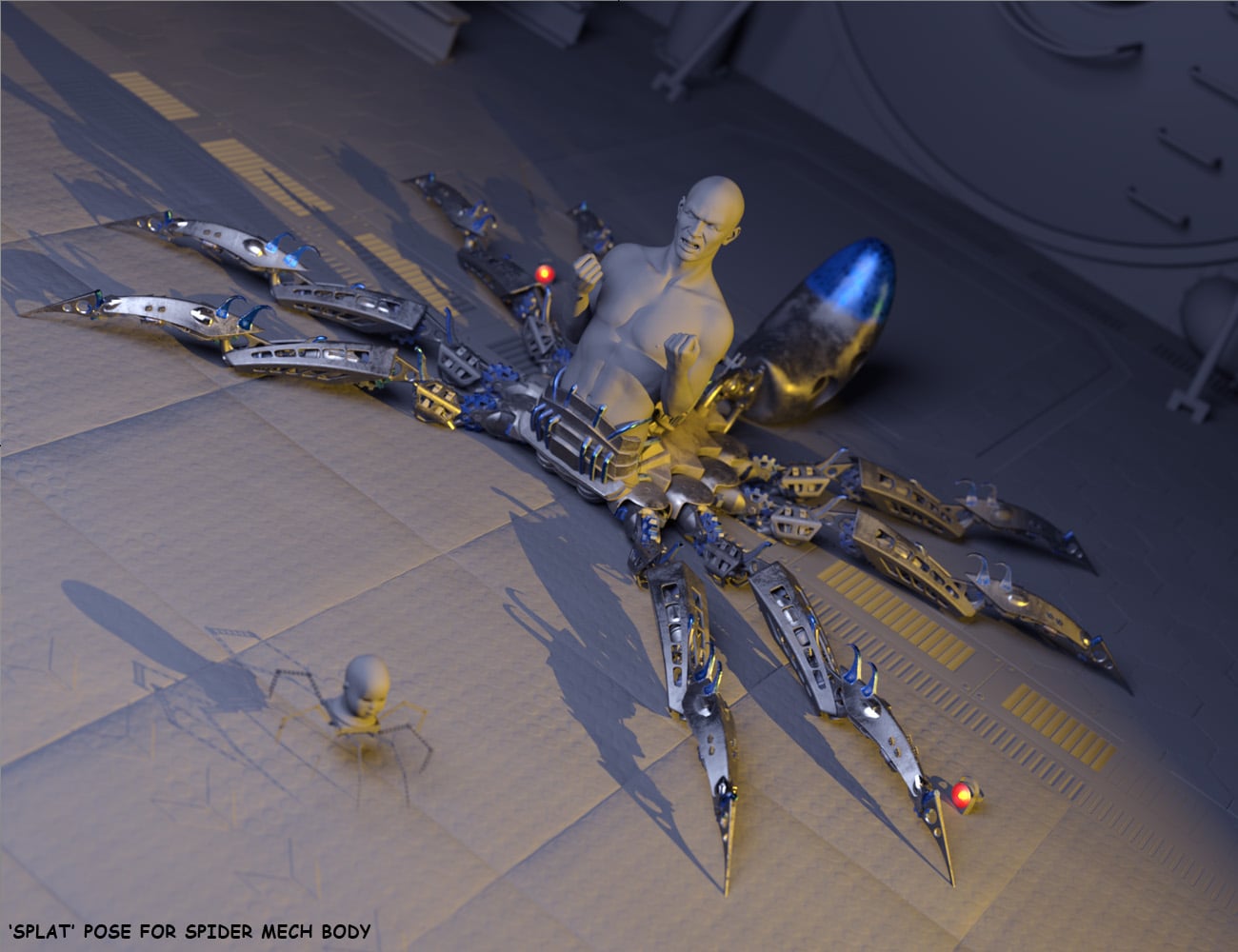 Spider Mech for Genesis 8 and 8.1 Male | Daz 3D
