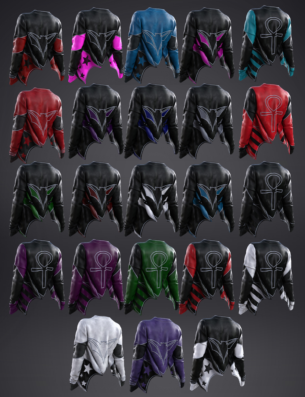 dForce BatWing Style Outfit For Genesis 8 and 8.1 Females | Daz 3D