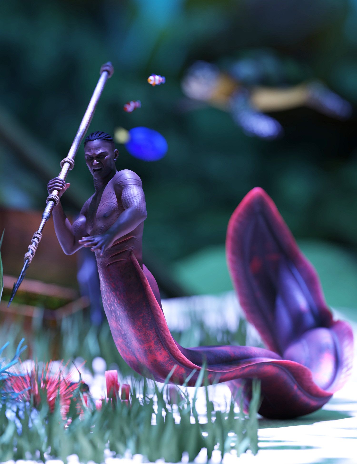 IGD Aquanid Poses for Coral and Zale | Daz 3D