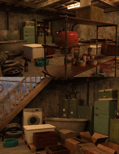FG Brick Basement | Daz 3D