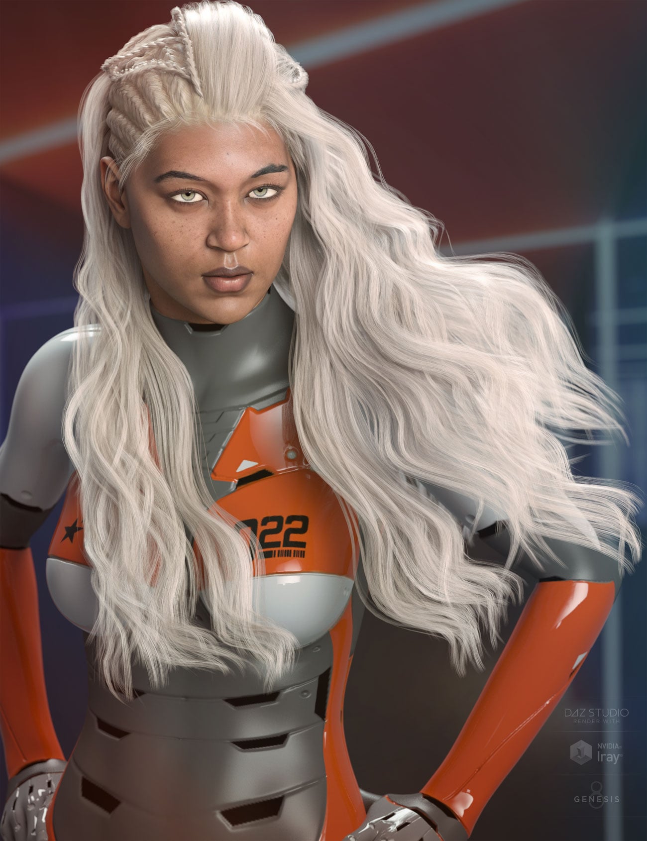 Neona Hair for Genesis 3, 8, and 8.1 Females | Daz 3D