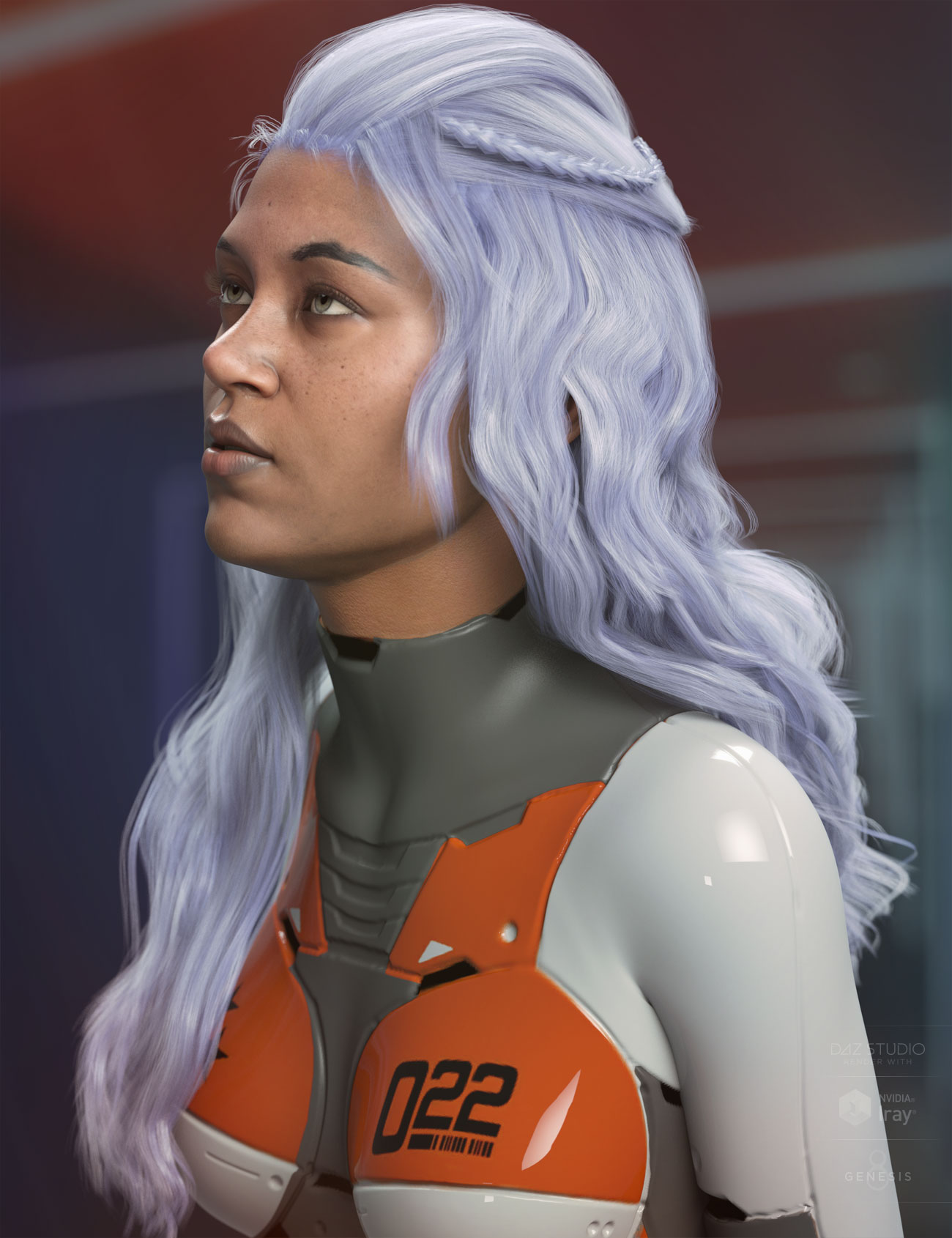 Neona Hair for Genesis 3, 8, and 8.1 Females | Daz 3D
