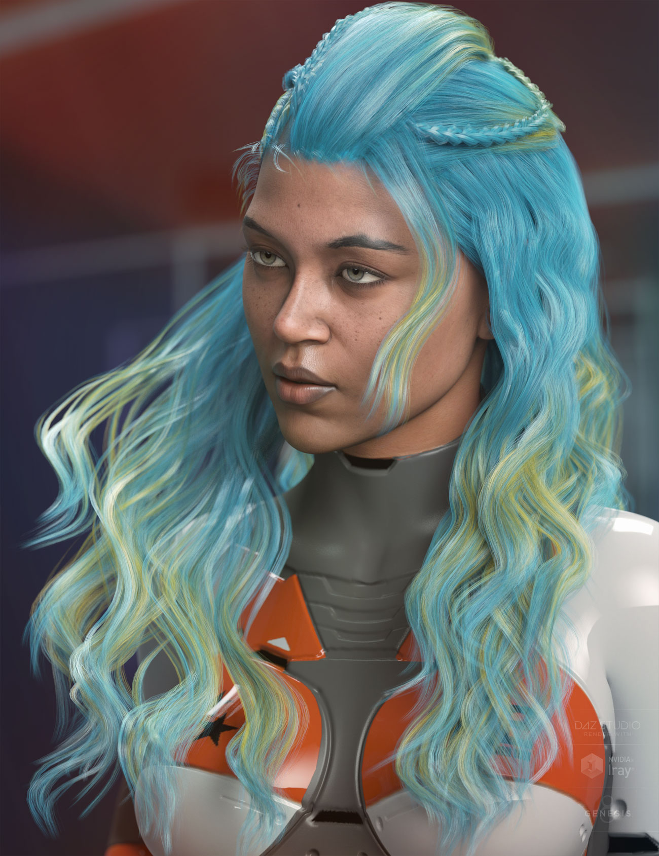 Neona Hair for Genesis 3, 8, and 8.1 Females | Daz 3D
