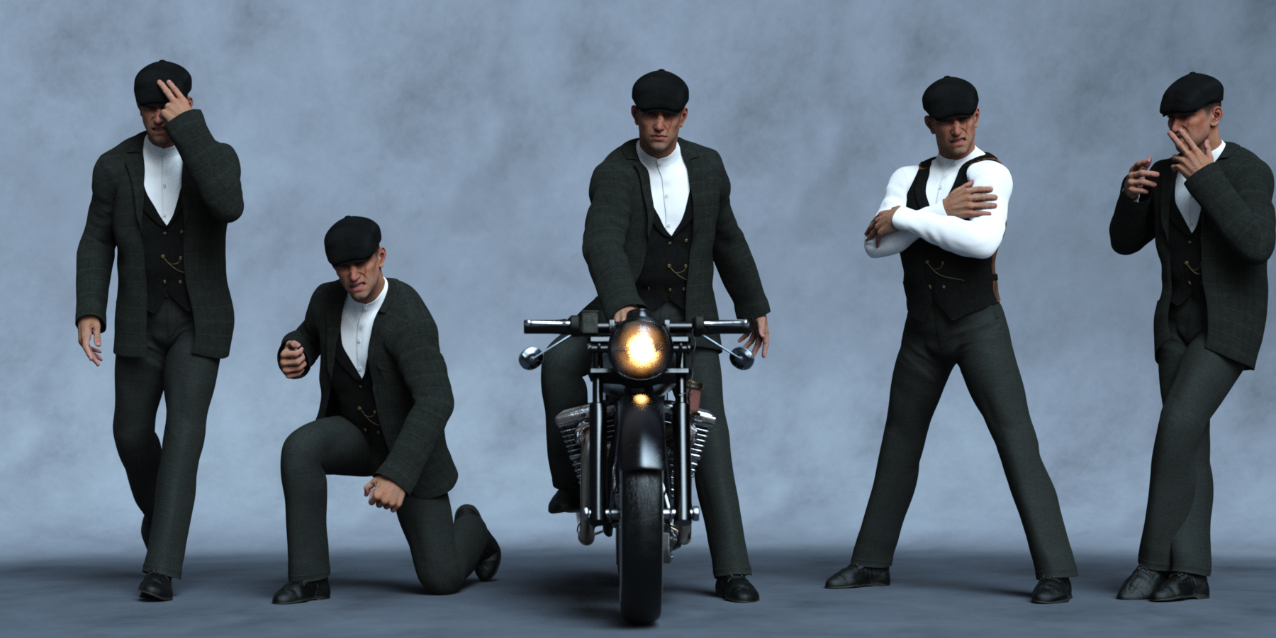 Brawler Life Poses for Alex Capital 8.1 | Daz 3D