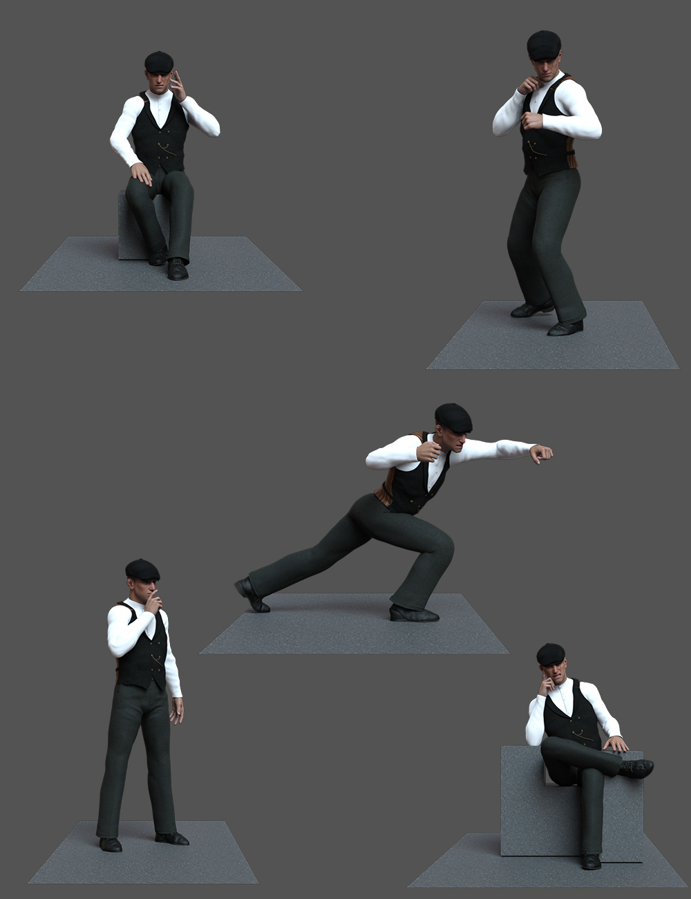 Brawler Life Poses for Alex Capital 8.1 | Daz 3D