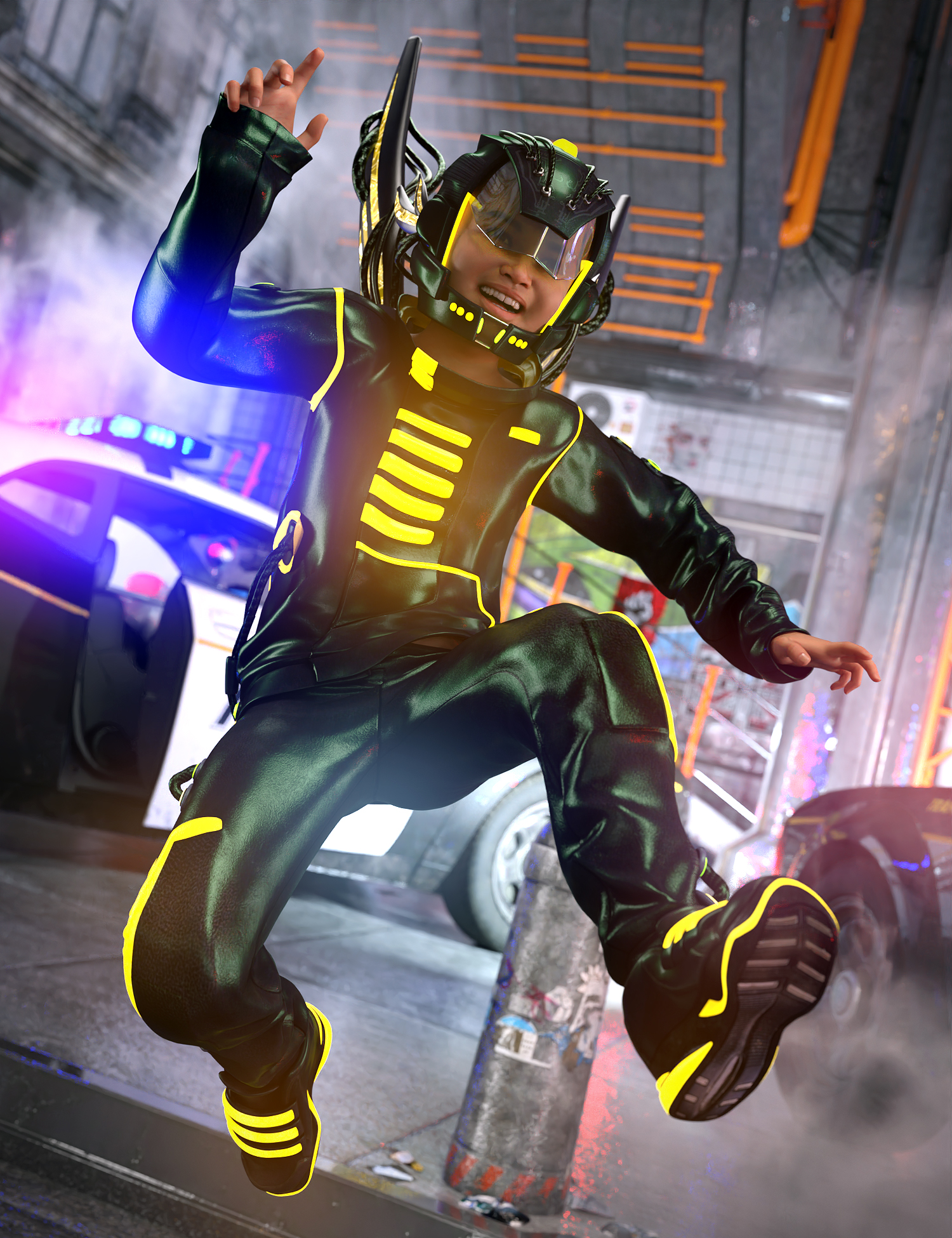 Kayden HD 8.1 Future Ninja Bundle | Daz 3D