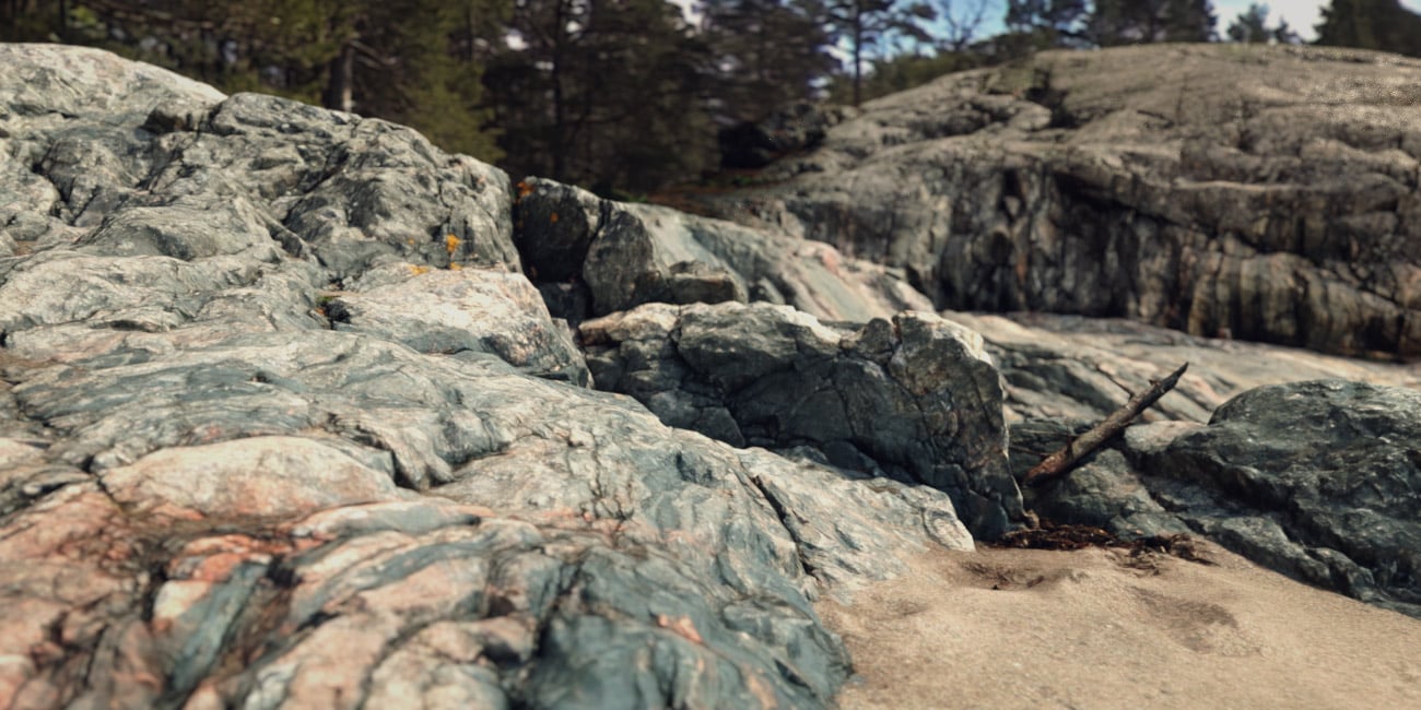 HD Scans Beach Rocks | Daz 3D