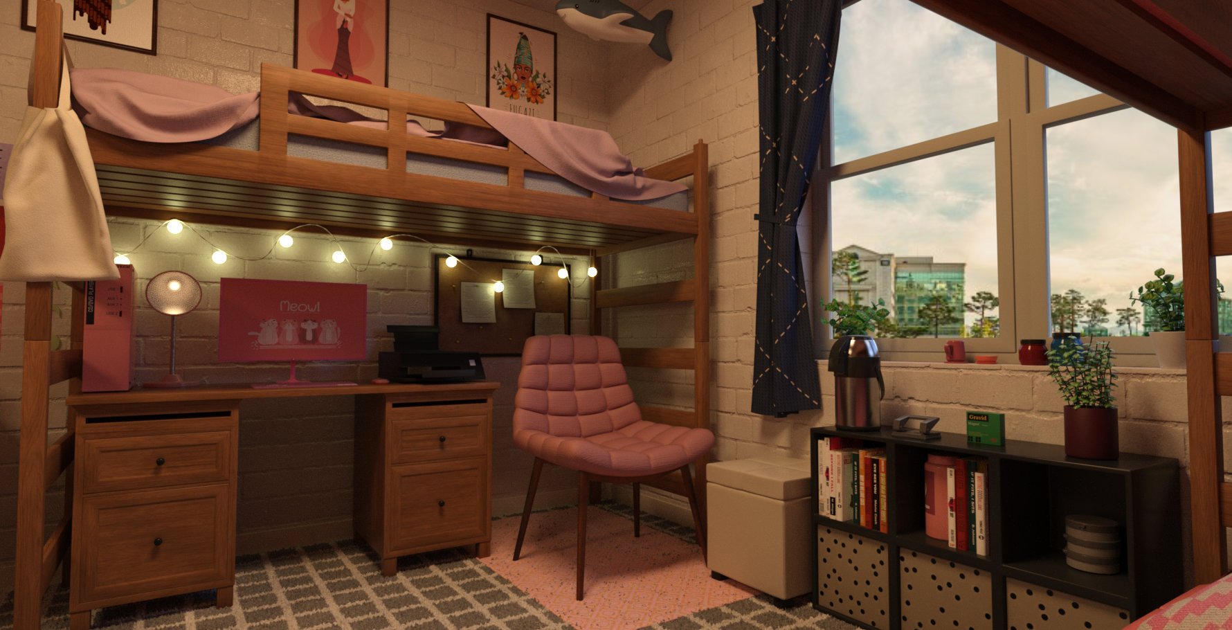 FG College Dorm Bundle | Daz 3D