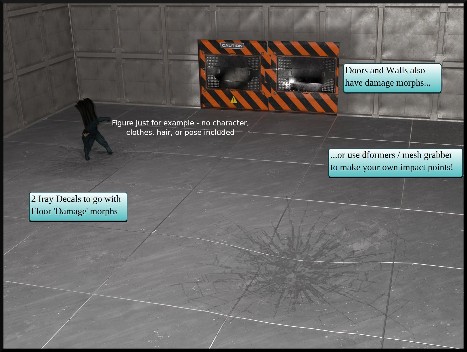 Superhero Training Room | Daz 3D