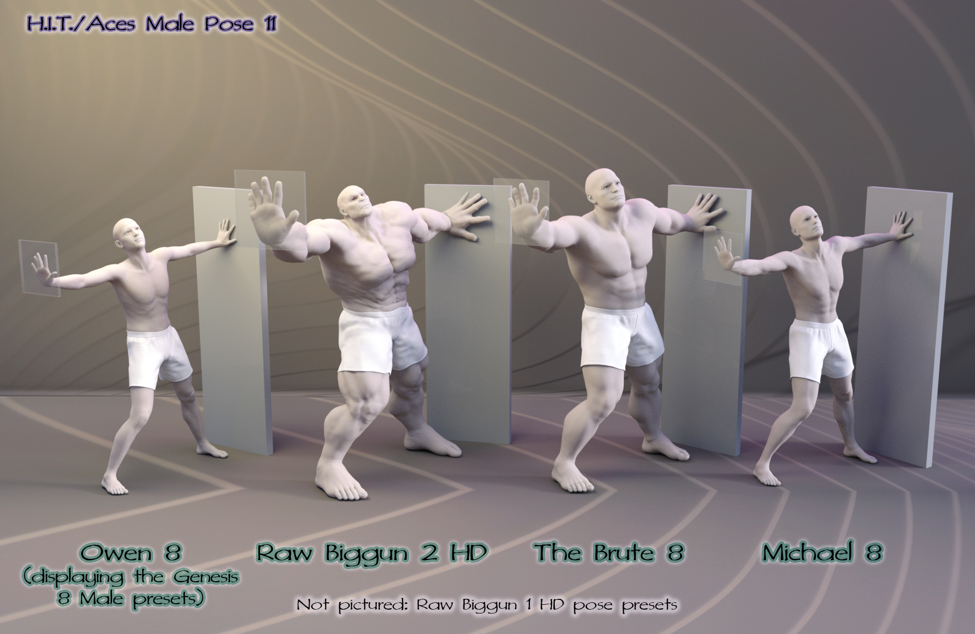 Hero-in-Training Genesis 8 Poses: Aces | Daz 3D