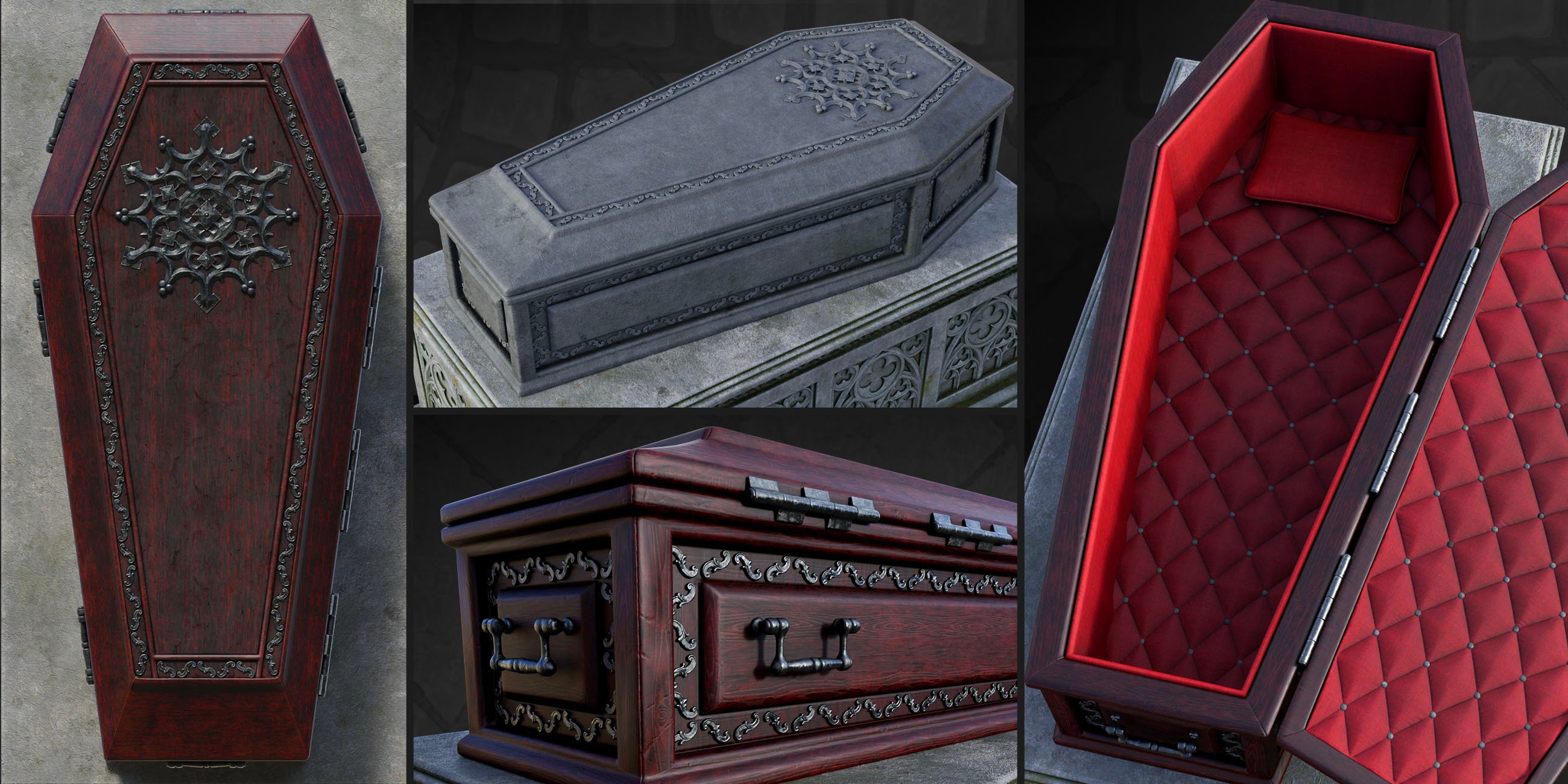 Vampire Crypt and Props | Daz 3D