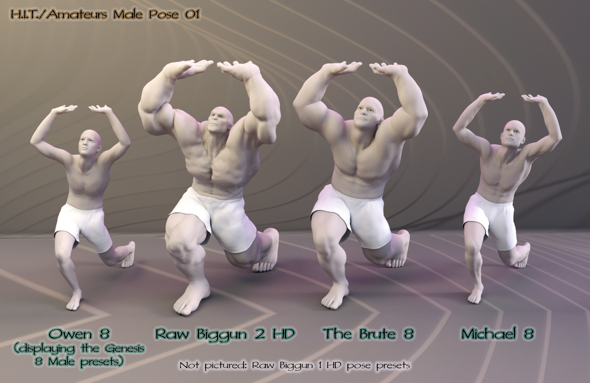 Hero-in-Training Genesis 8 Poses: Amateurs | Daz 3D