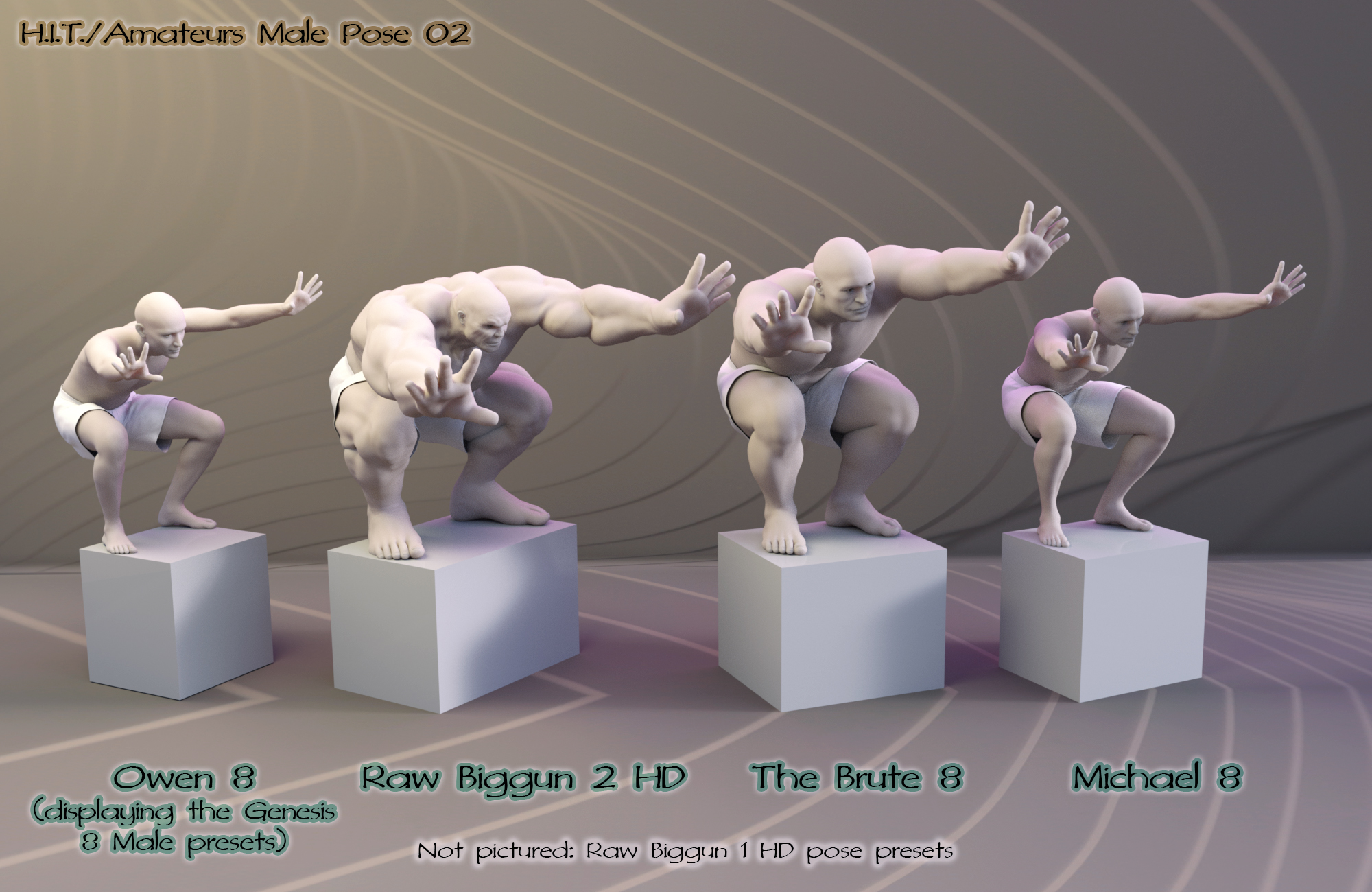 Hero-in-Training Genesis 8 Poses: Amateurs | Daz 3D
