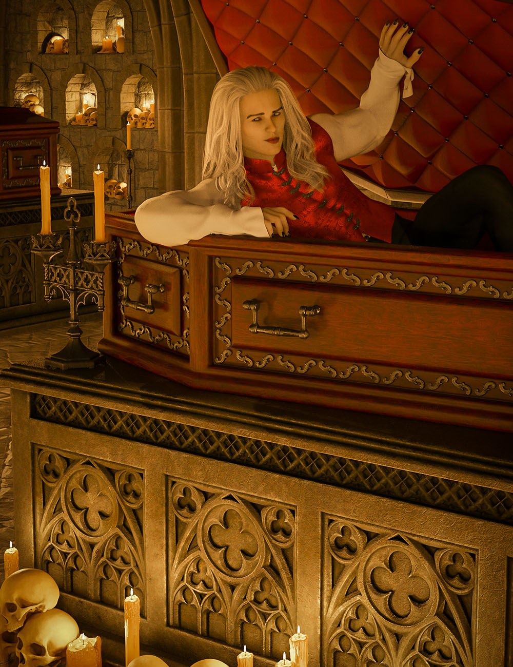 Vampire Crypt Poses for Genesis 8 | Daz 3D